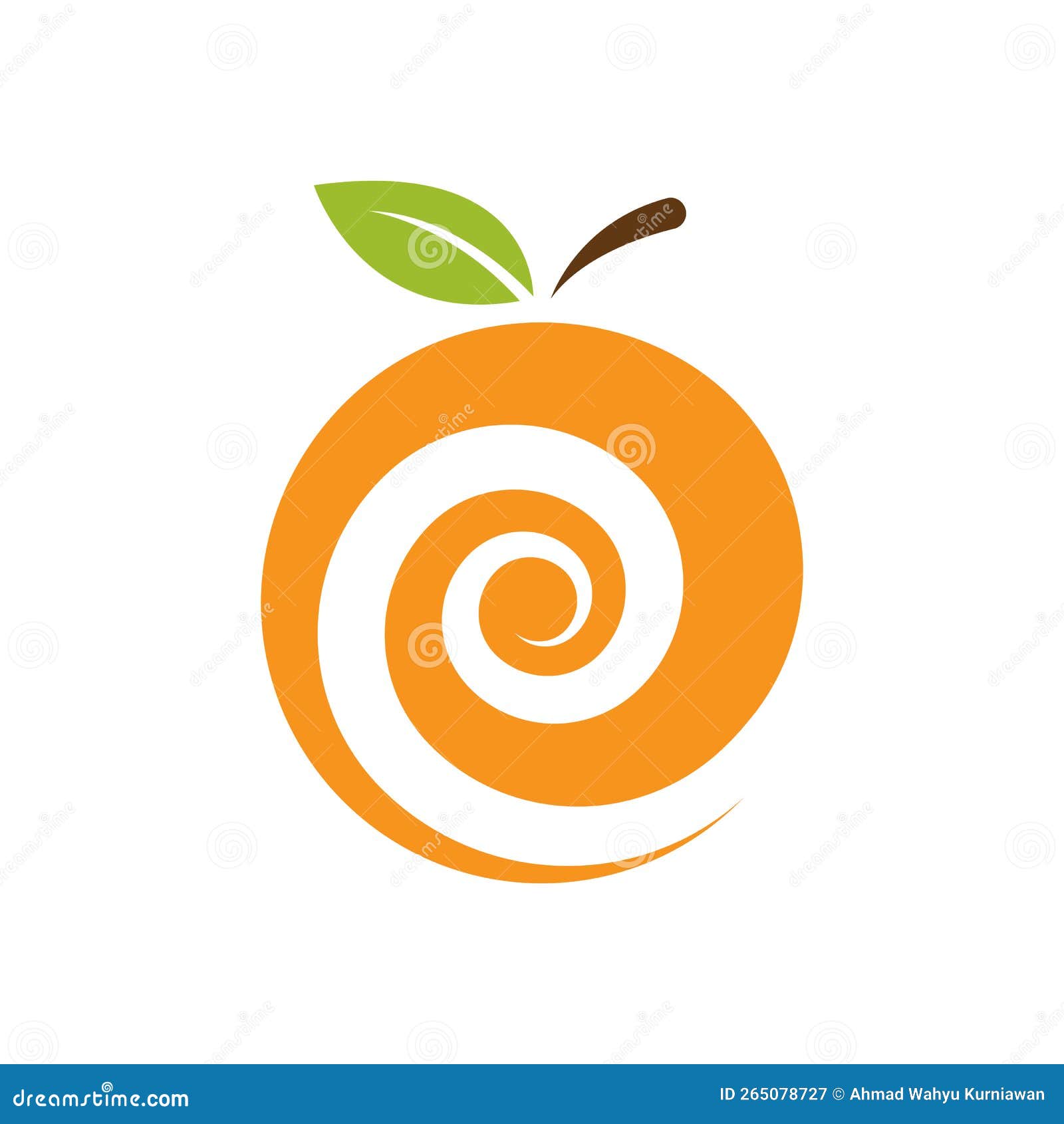 Orange fruit logo stock vector. Illustration of diet - 265078727