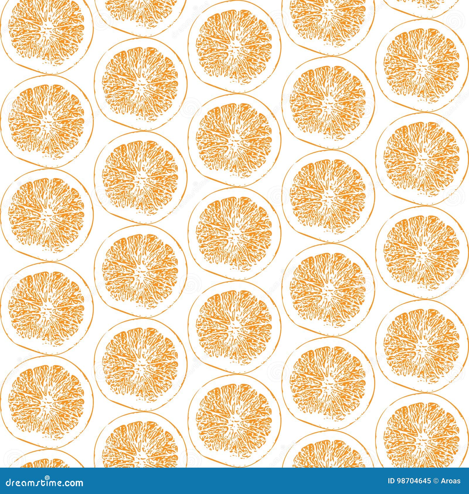 Orange fruit pattern stock vector. Illustration of orange - 98704645