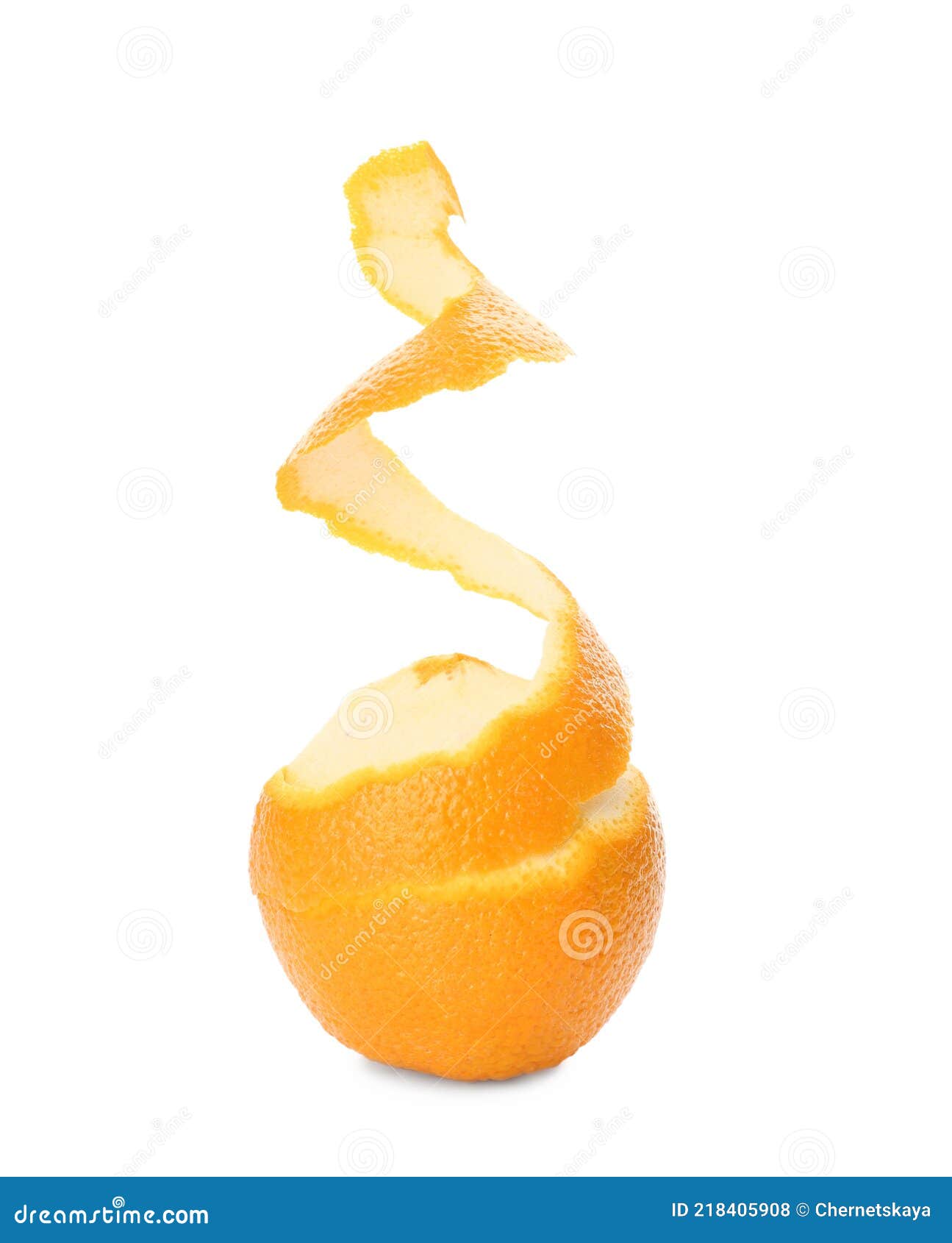 Orange Fruit with Peel on White Background Stock Photo - Image of ...