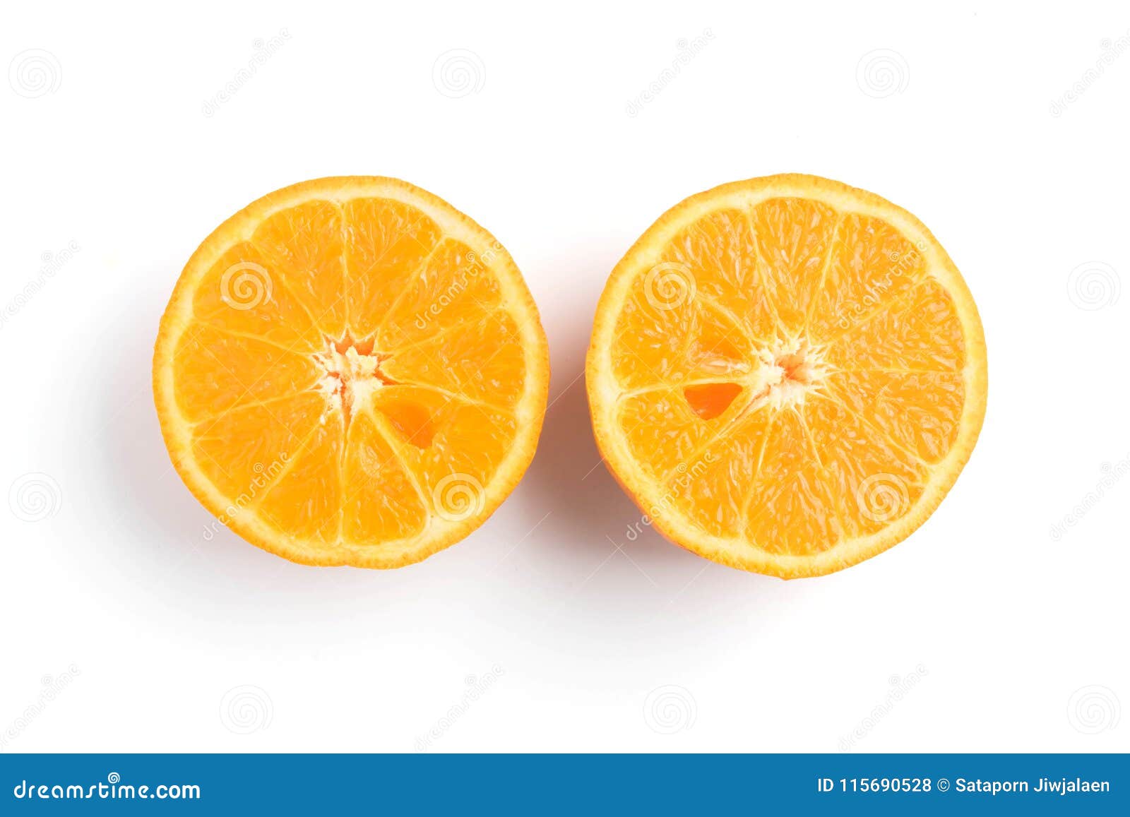 Orange Fruit Round Isolated on White Stock Photo - Image of background ...