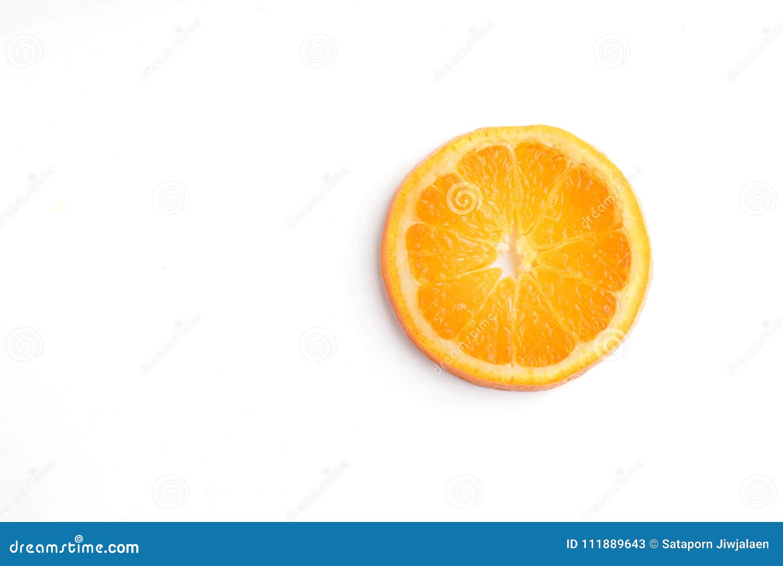 Orange Fruit Round Slice Isolated on White Stock Image - Image of white ...