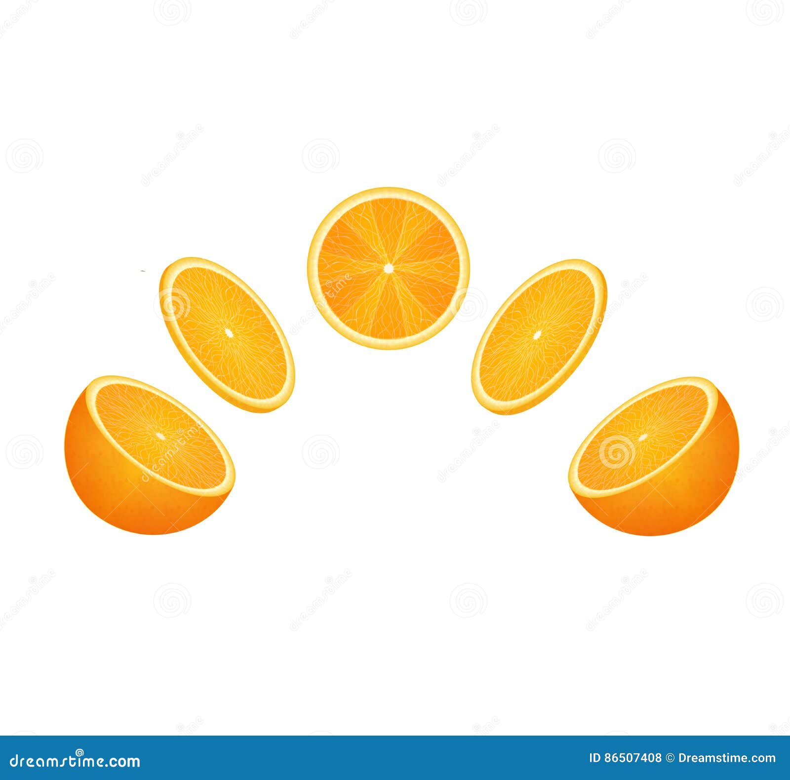 Orange fruit set stock vector. Illustration of grape - 86507408