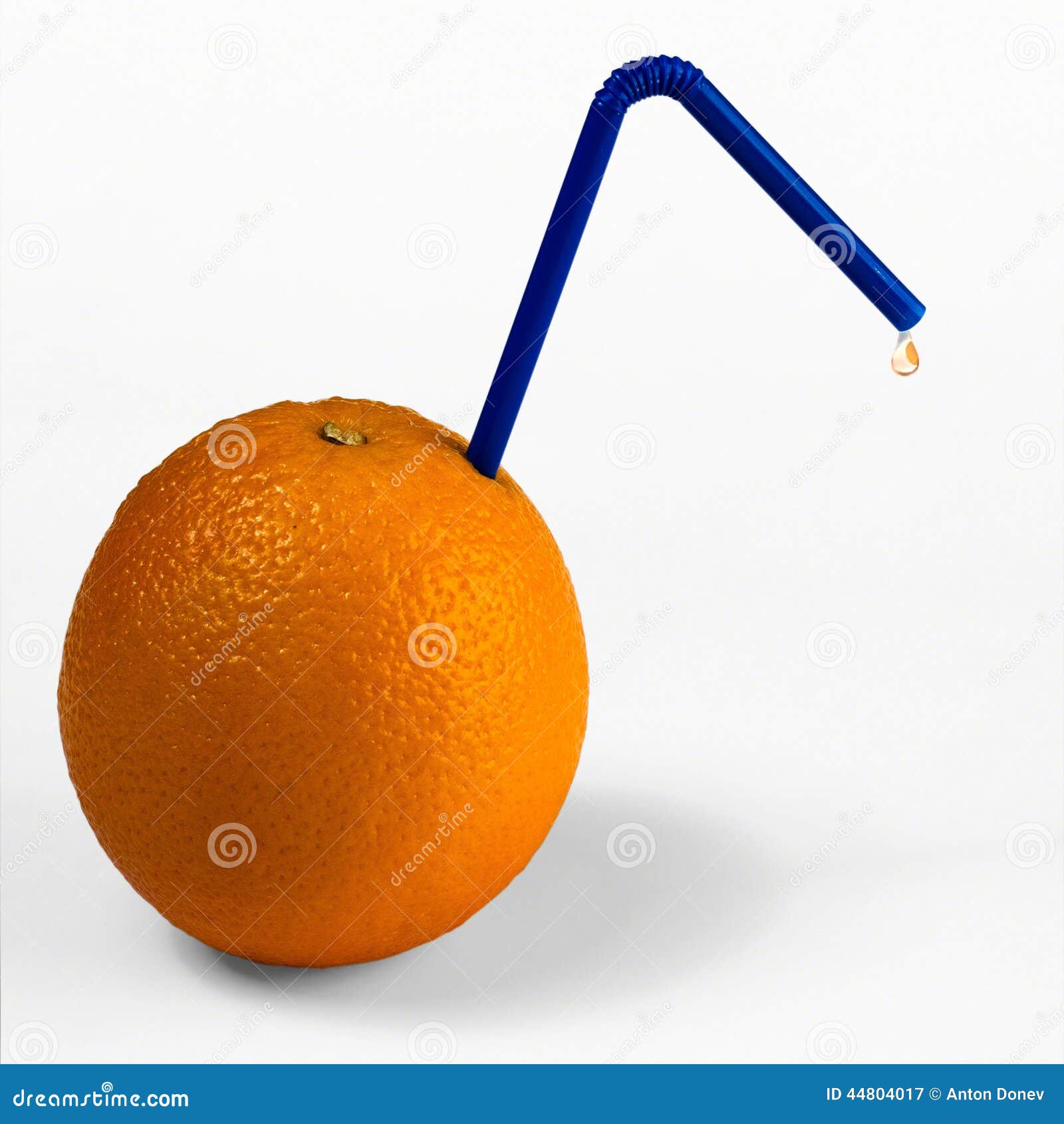 Orange Fruit with Straw and Drop Stock Image - Image of dieting, close ...