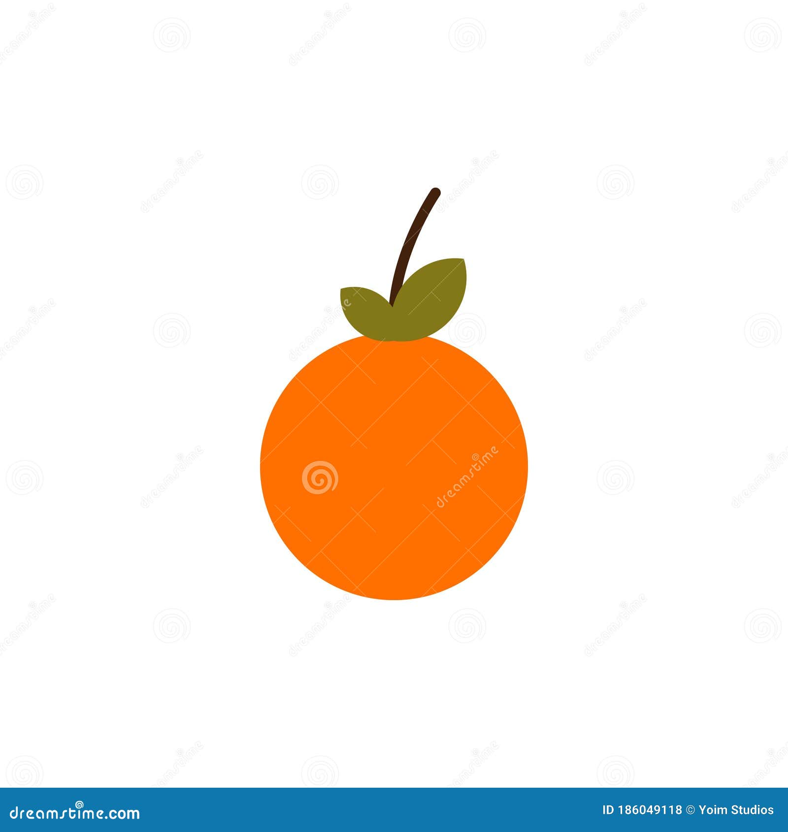 Orange Fruit Vector Design Template Illustration Stock Vector ...