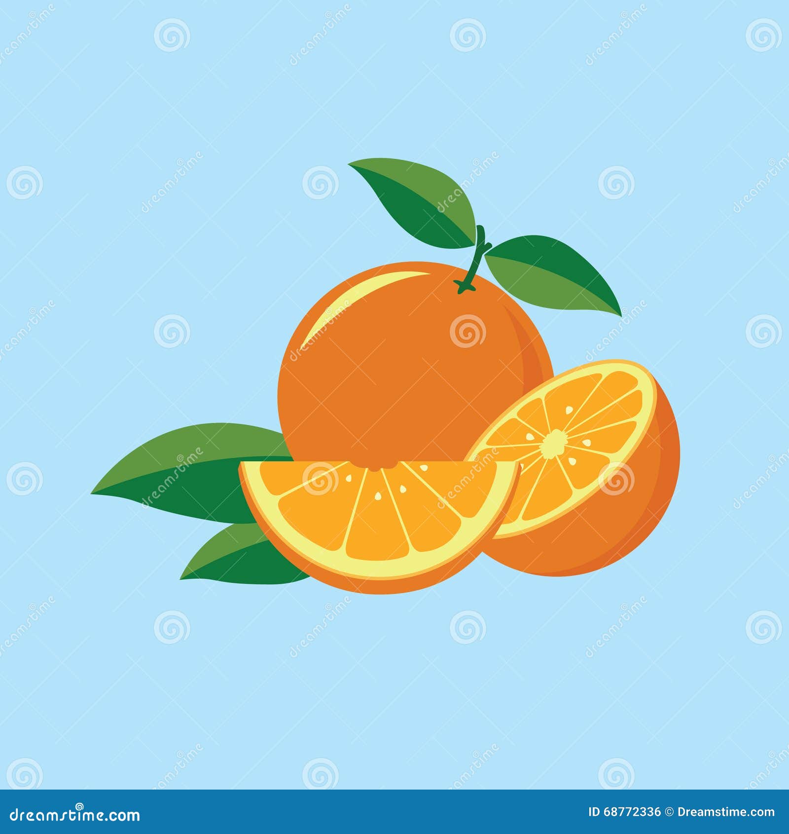 Orange fruit vector stock vector. Illustration of lemon - 68772336