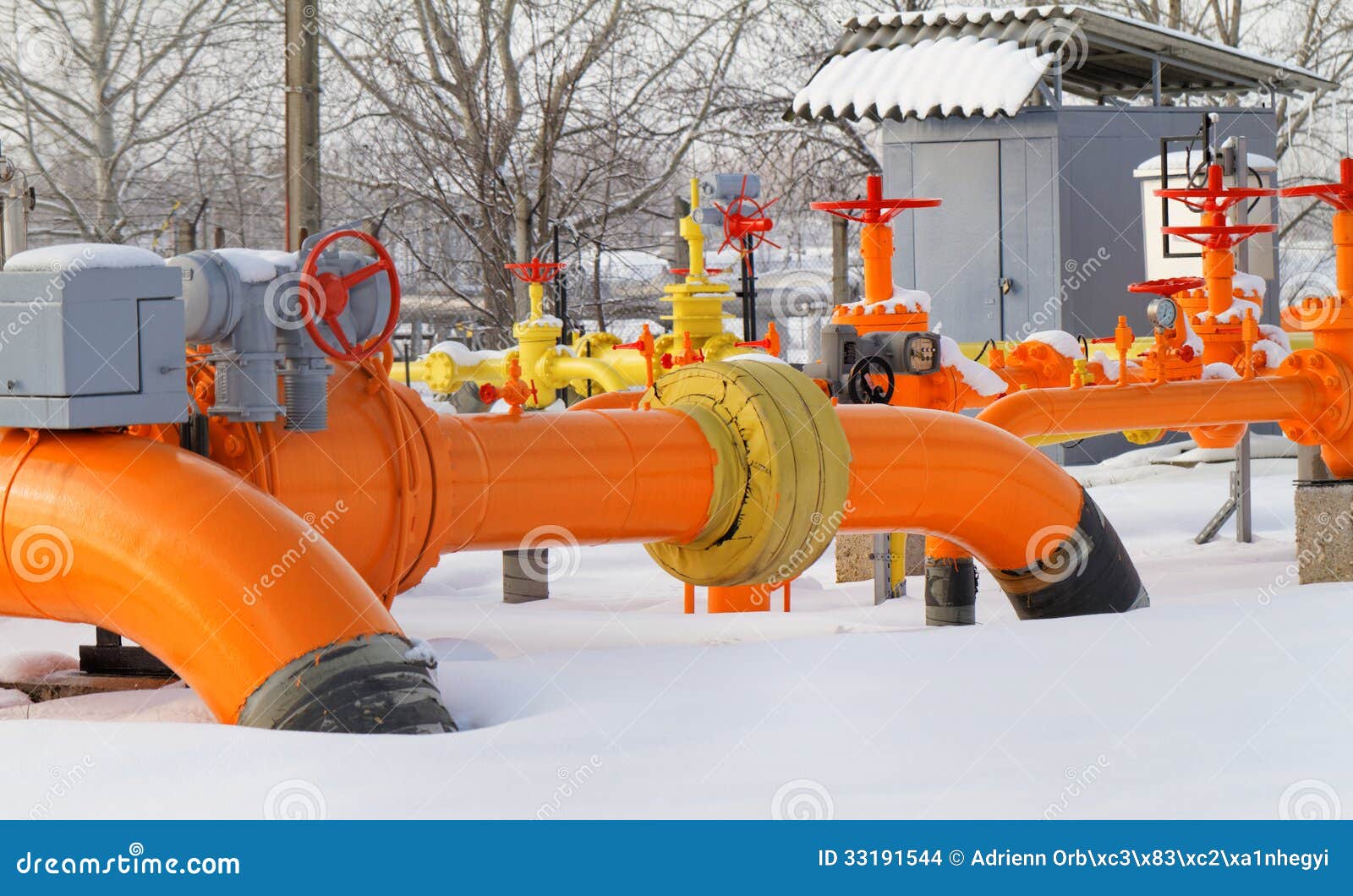 Orange gas pipe stock photo. Image of plumbing, pollution - 33191544