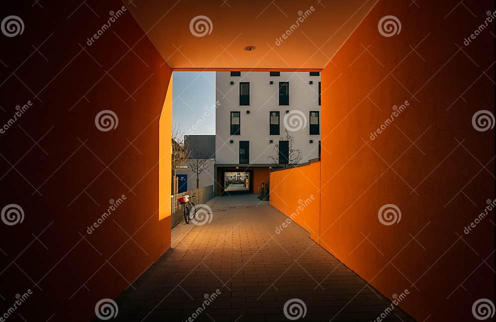 The orange gate stock image. Image of architecture, germany - 90682451