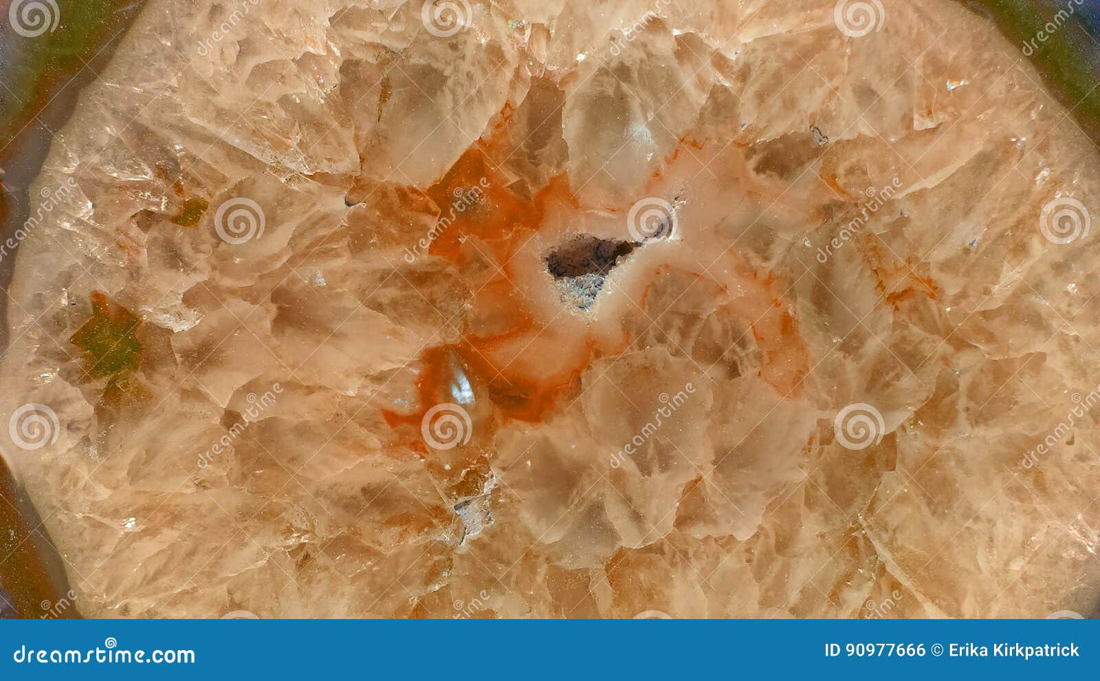 Orange Geode Gemstone Background Stock Photo - Image of crystal ...
