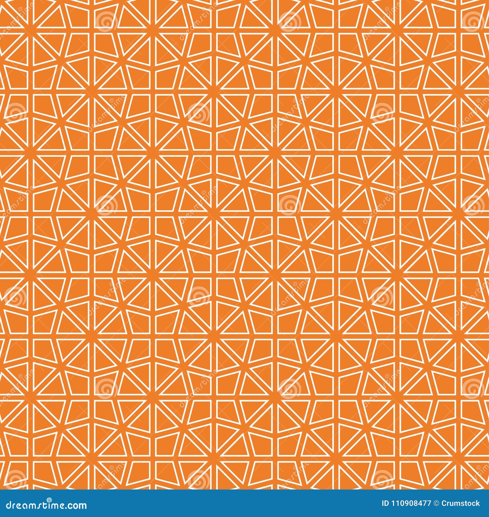 Orange Geometric Design. Seamless Pattern Stock Vector - Illustration ...