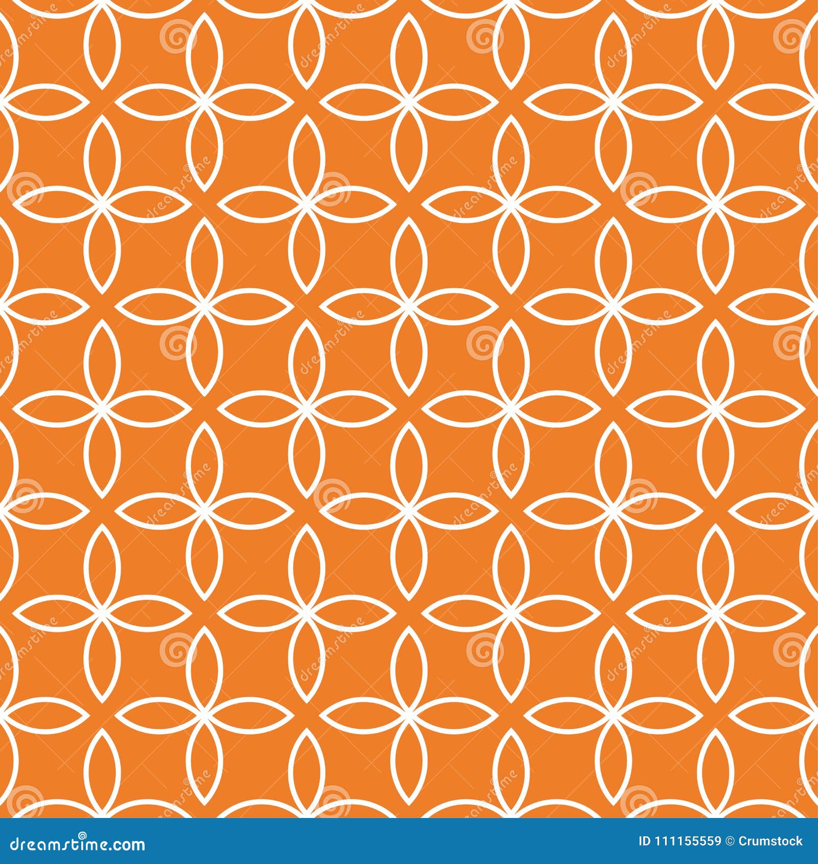 Orange Geometric Design. Seamless Pattern Stock Vector - Illustration ...