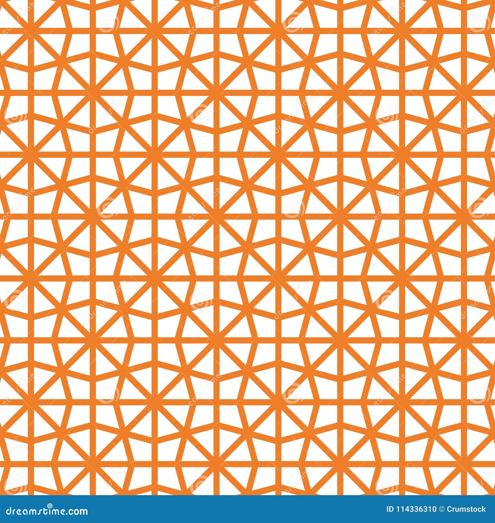 Orange Geometric Design. Seamless Pattern Stock Vector - Illustration ...
