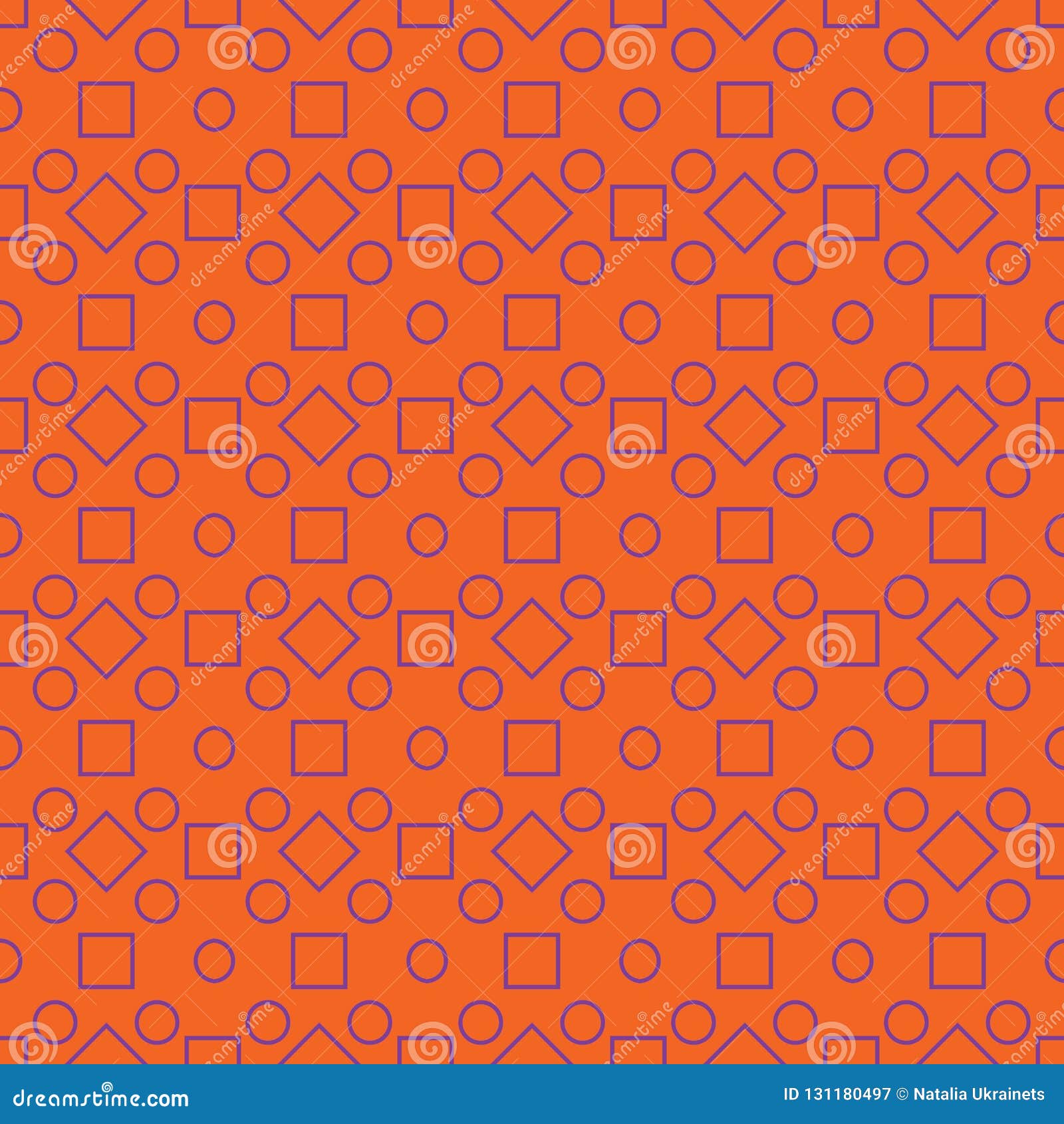 Orange geometric pattern stock vector. Illustration of symmetry - 131180497