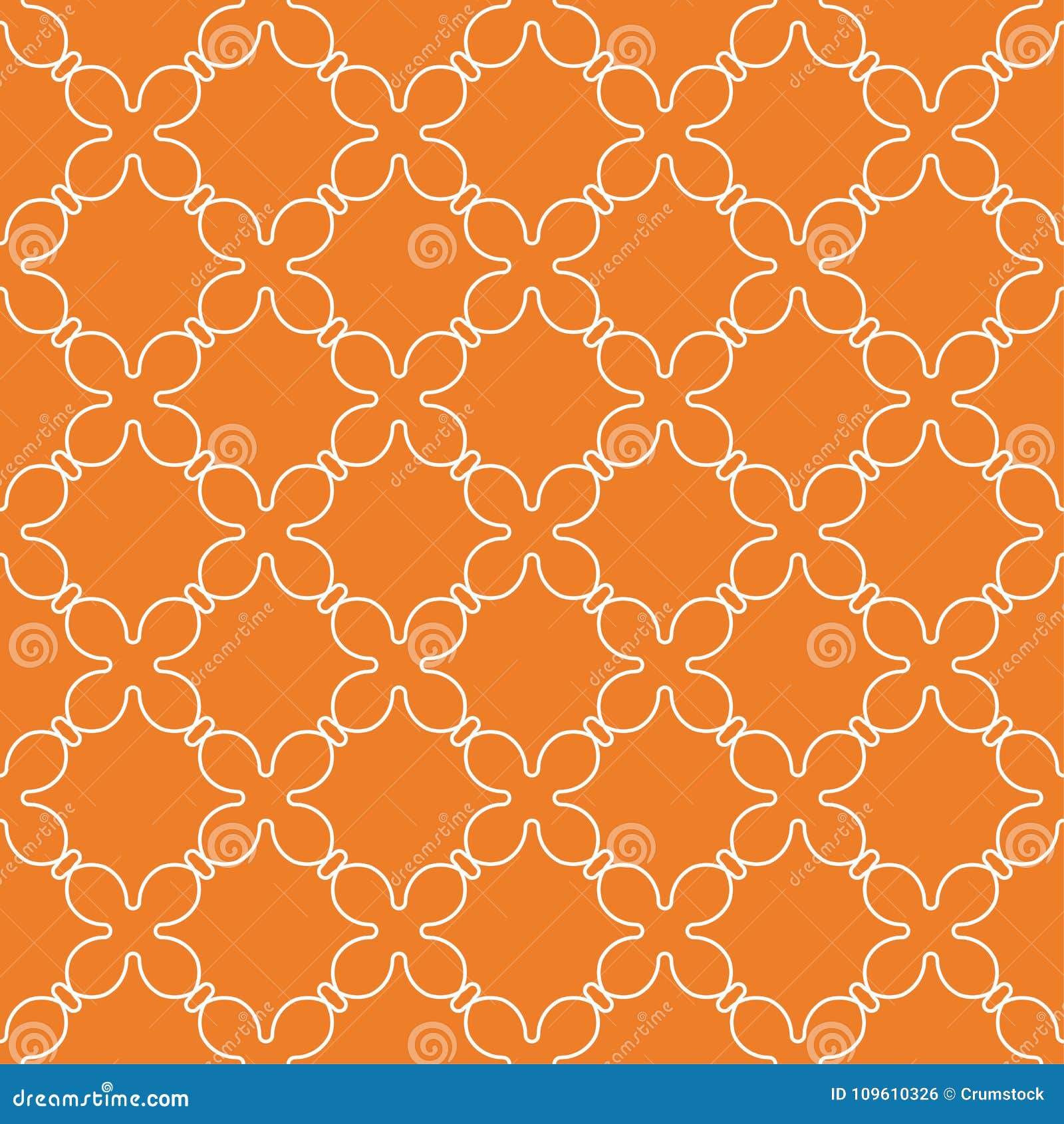 Orange Geometric Print. Seamless Pattern Stock Vector - Illustration of ...