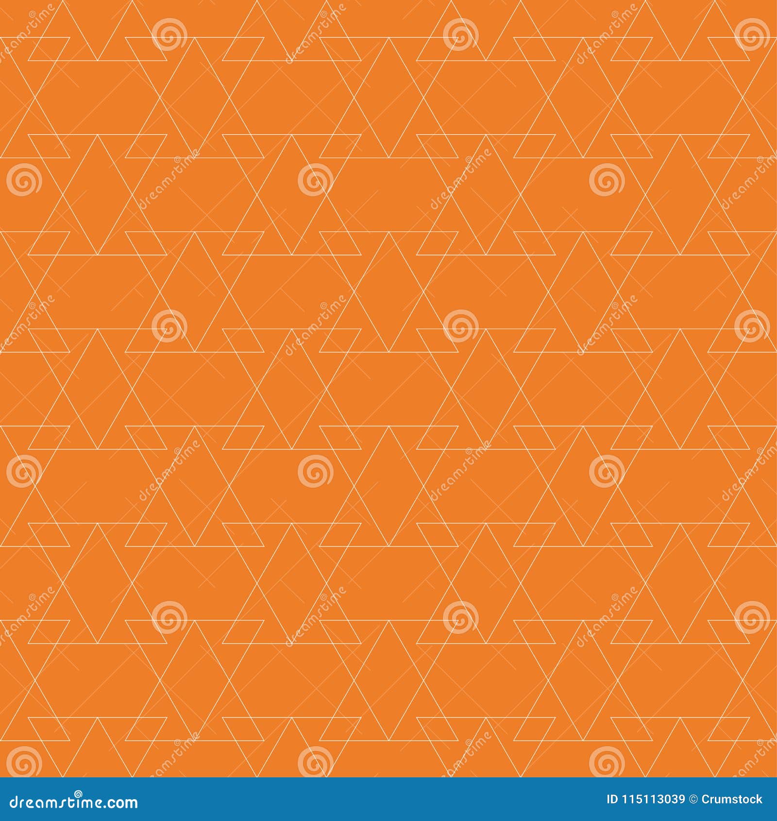 Orange Geometric Print. Seamless Pattern Stock Vector - Illustration of ...