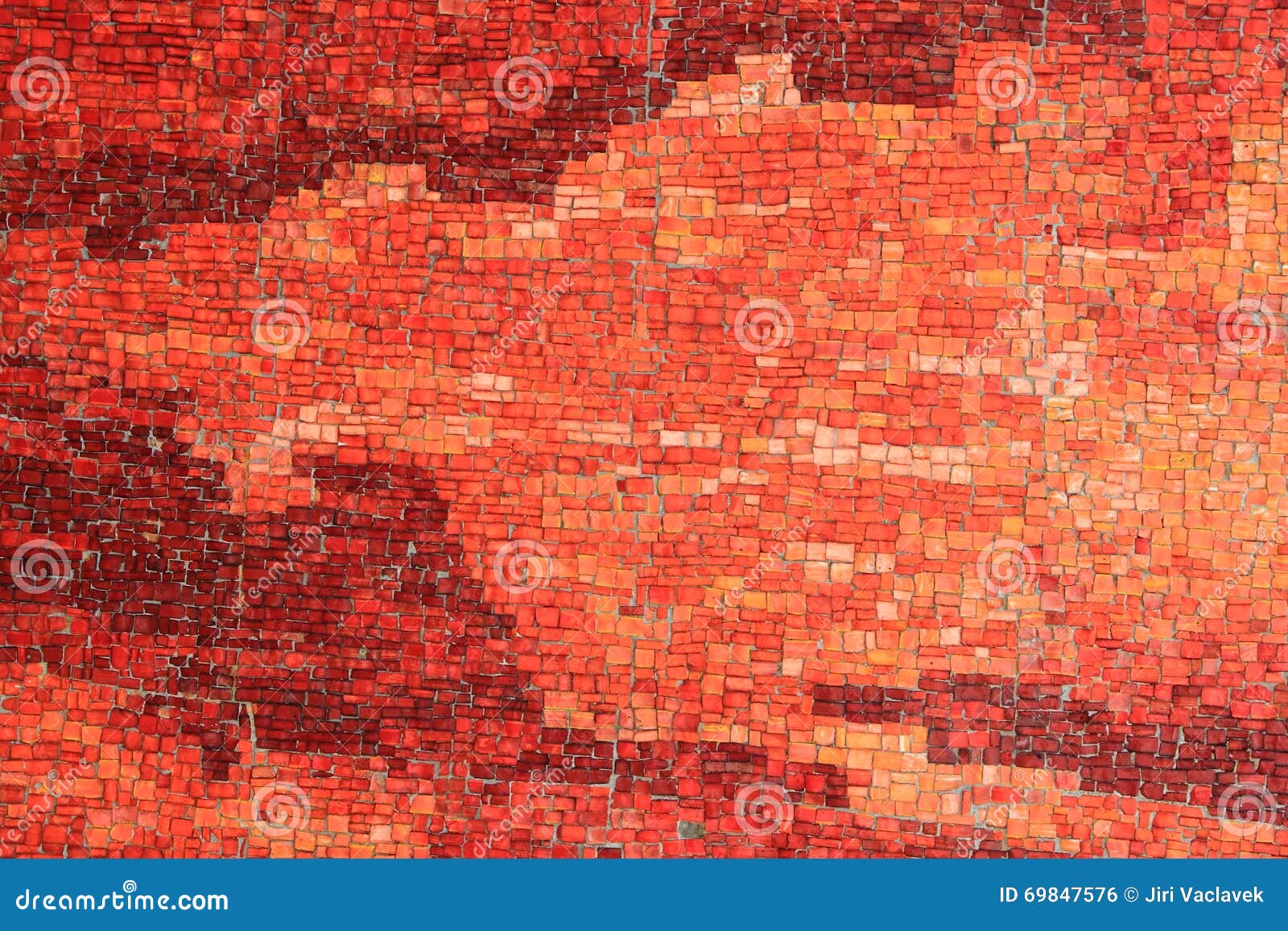 Orange Glass Mosaic Texture Stock Photo - Image of decor, retro: 69847576