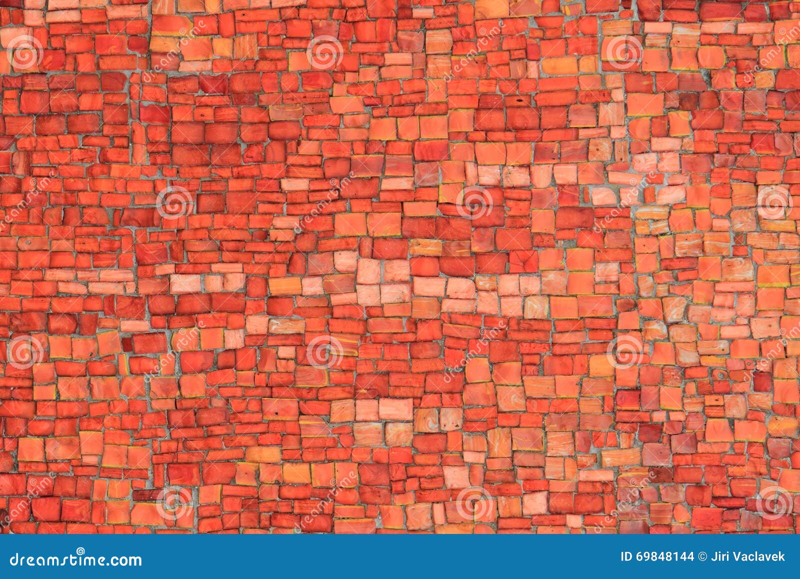 Orange Glass Mosaic Texture Stock Photo - Image of texture, wall: 69848144