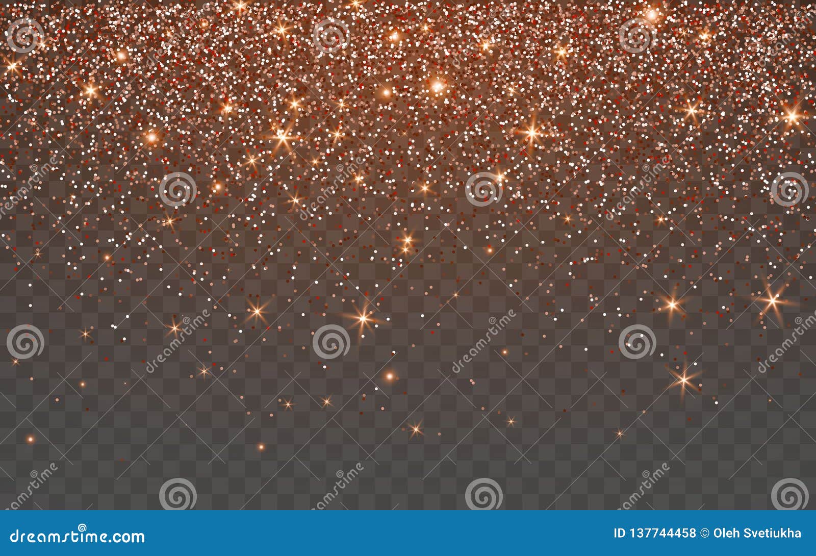 Orange Glitter Sparkle on a Transparent Background. Vibrant Background ...