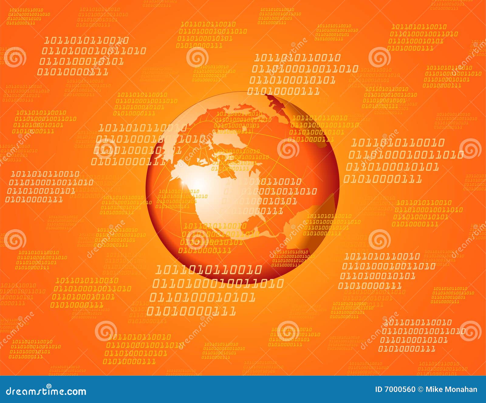 Orange global background stock vector. Illustration of global - 7000560