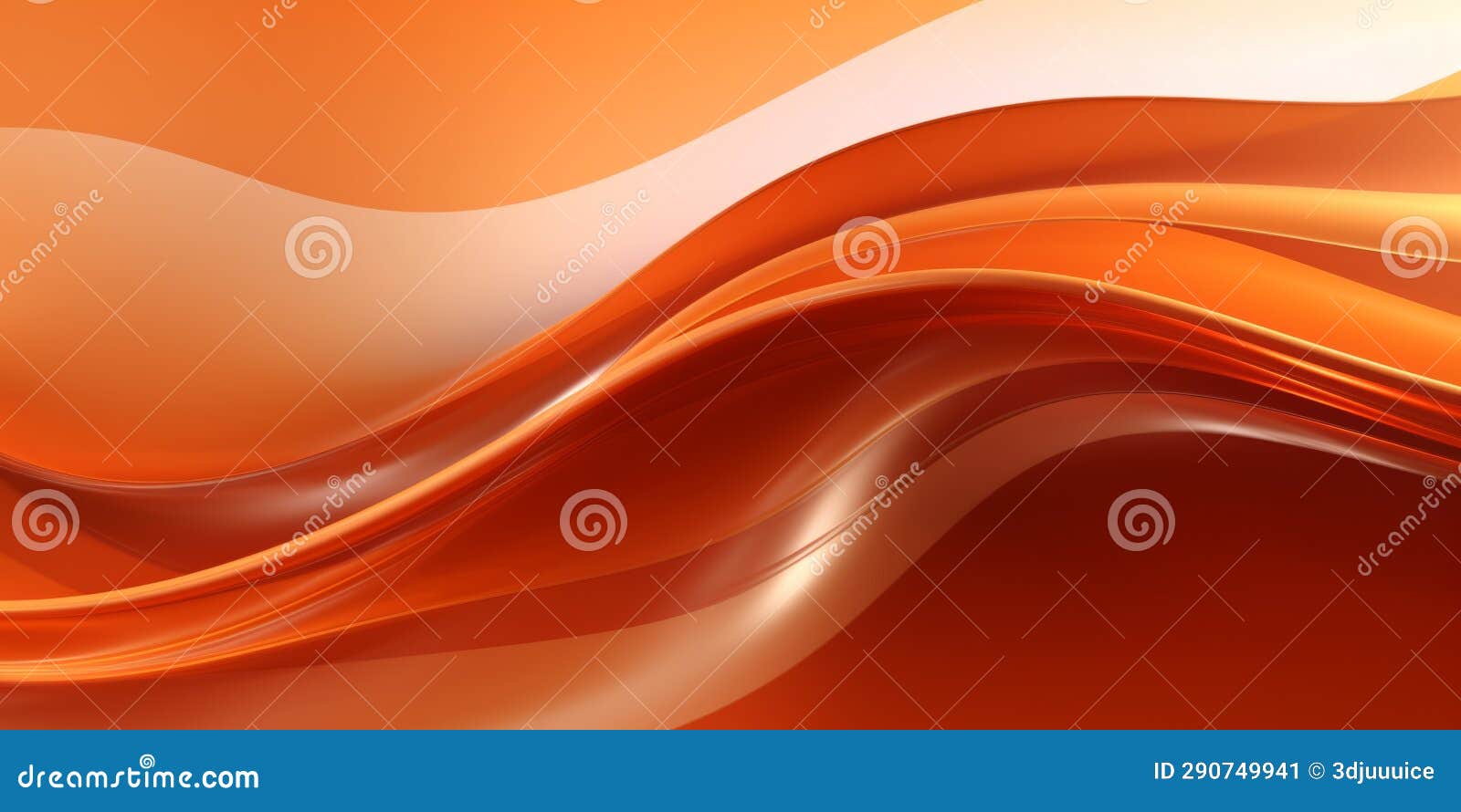 Orange Glossy Surface Creative Abstract Wavy Texture. Stock ...