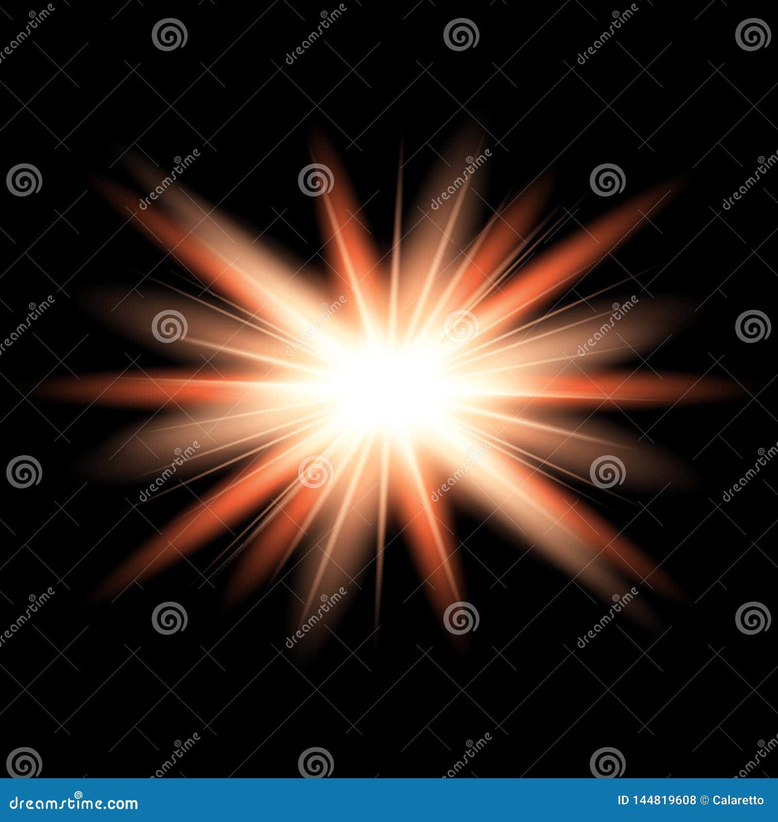 Orange Glow Burst Explosion Abstract Vector Stock Vector - Illustration ...