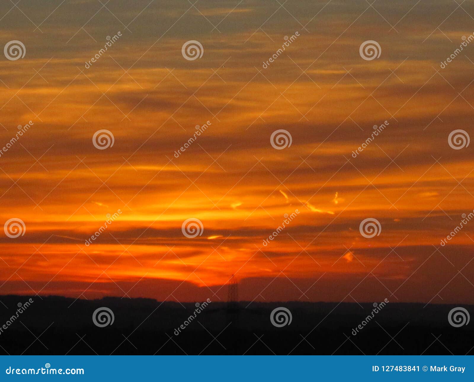 Orange Glow stock image. Image of glow, sunset, orange - 127483841