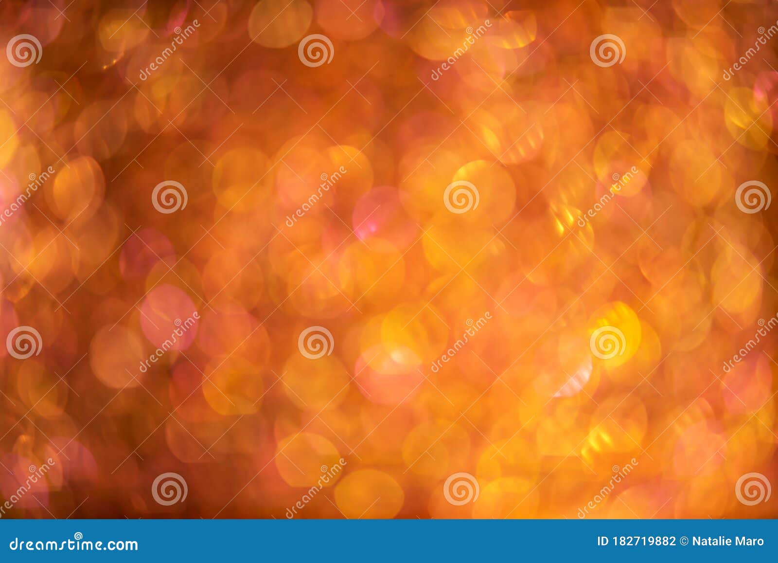 Orange Gold Abstract Background with Bokeh Defocused Lights Stock Photo ...