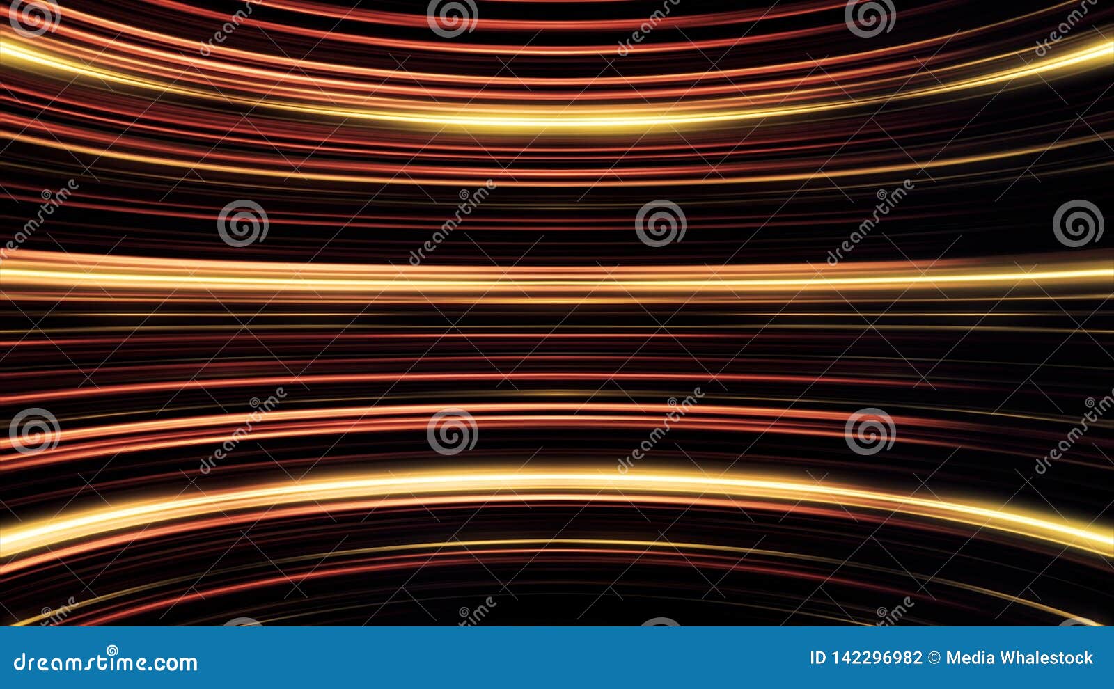 Orange and Golden Parallel Round Lines Moving Endlessly,seamless Loop ...