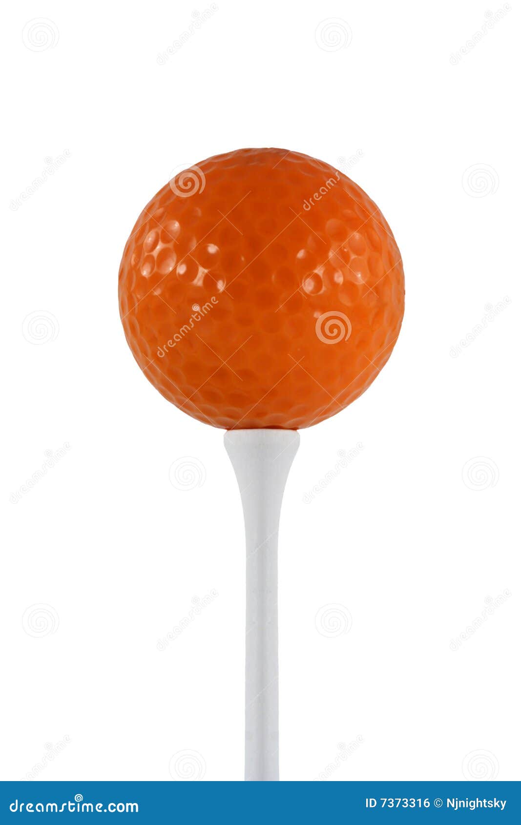Orange golf ball stock photo. Image of white, golf, ball - 7373316