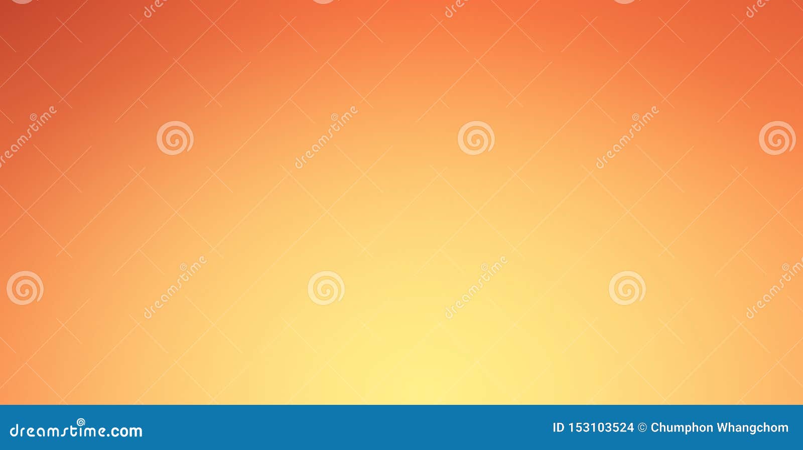 Orange Gradient Background with Spotlight Shine on Center and Vignette ...