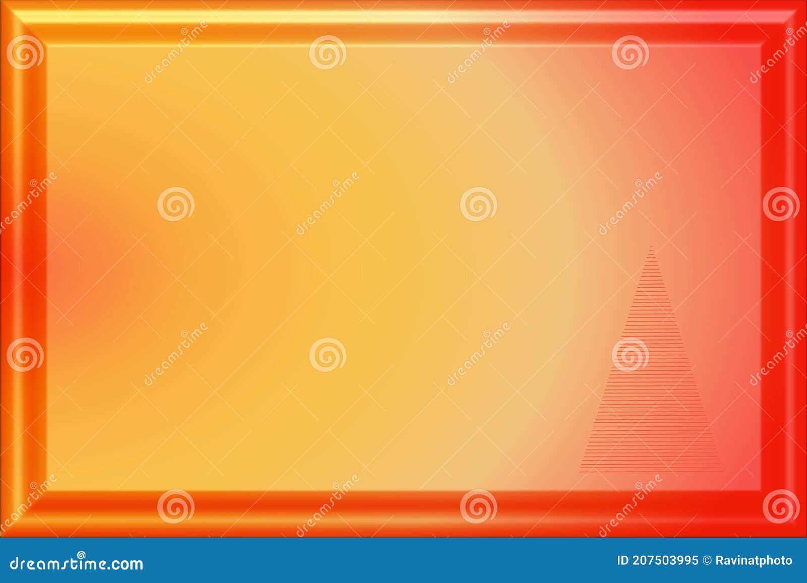 Orange Gradient Box with a Triangular Moire Pattern Embedded Stock ...