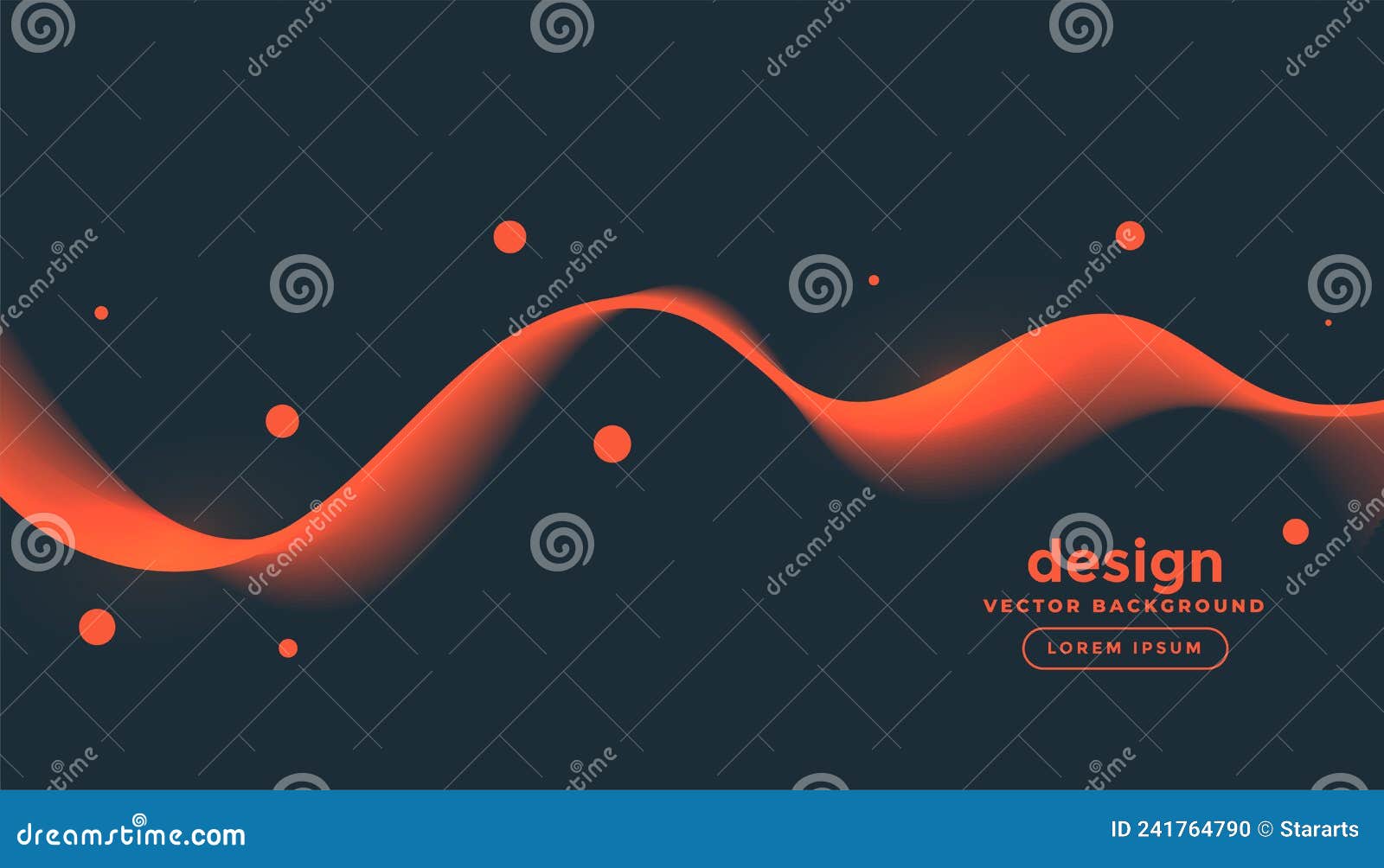 Orange Gradient Wave Background Design Stock Illustration ...