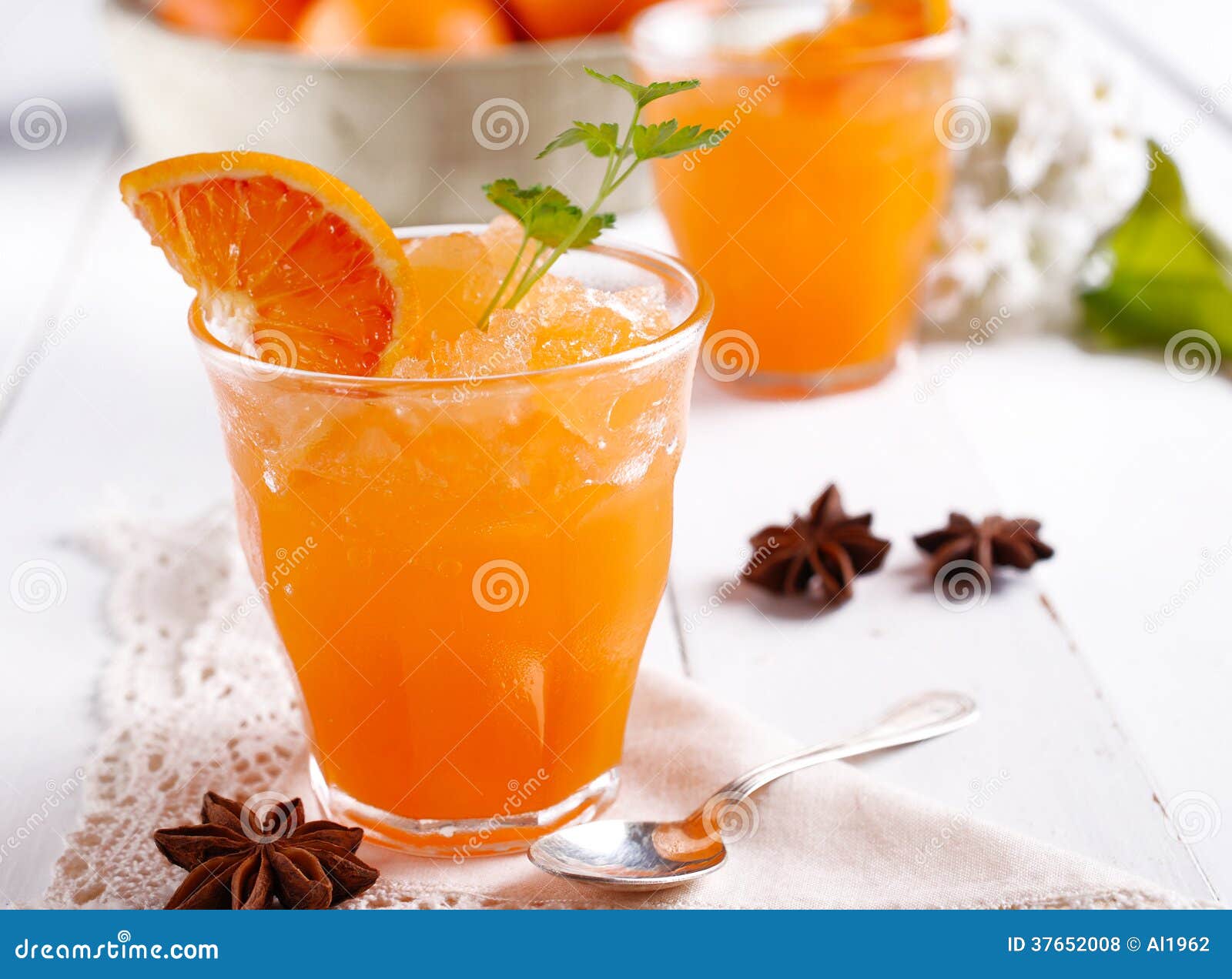 Orange granita in Sicily stock photo. Image of summer - 37652008