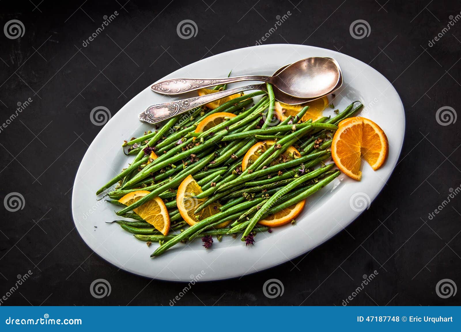Orange green beans stock photo. Image of greens, food - 47187748
