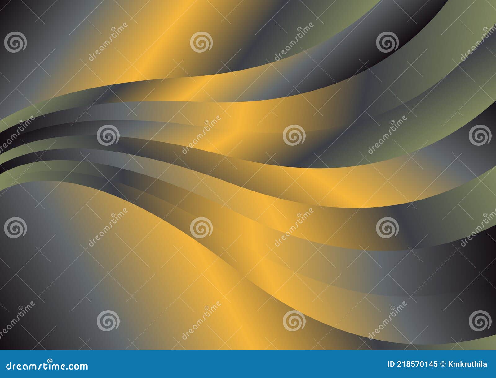 Orange Green and Grey Gradient Wave Background Vector Graphic Stock ...