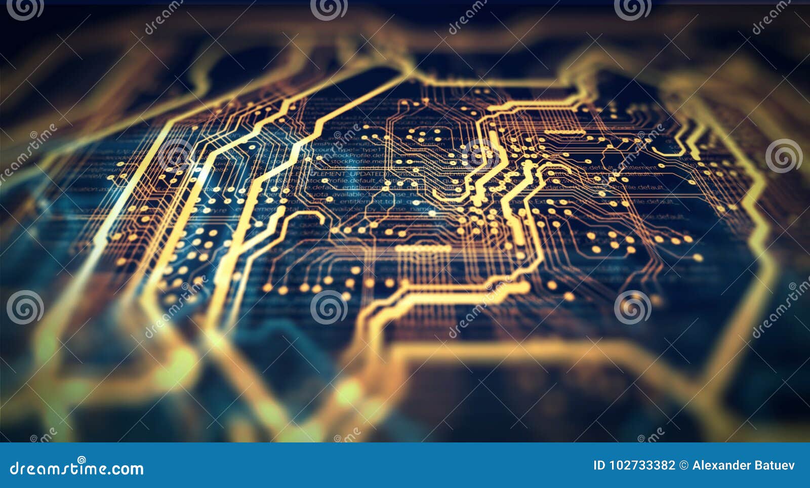 Orange, Green Technology Background Stock Illustration - Illustration ...