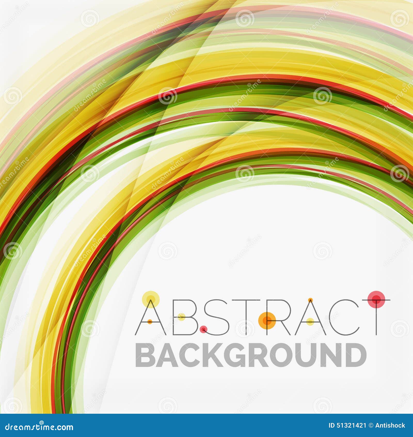 Orange and Green Wave Line Design, Nature Eco Stock Vector ...