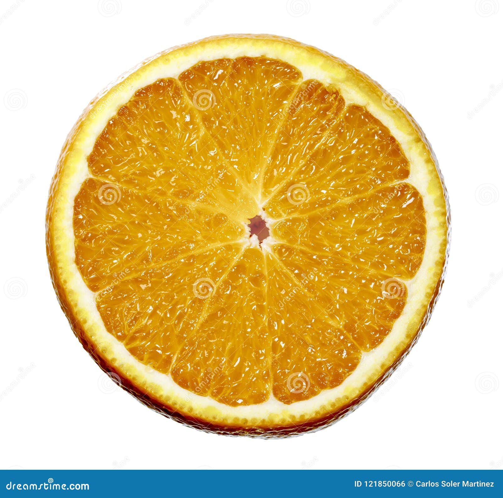 Orange Half Fruit Sliced Isolate on White Background Stock Photo ...