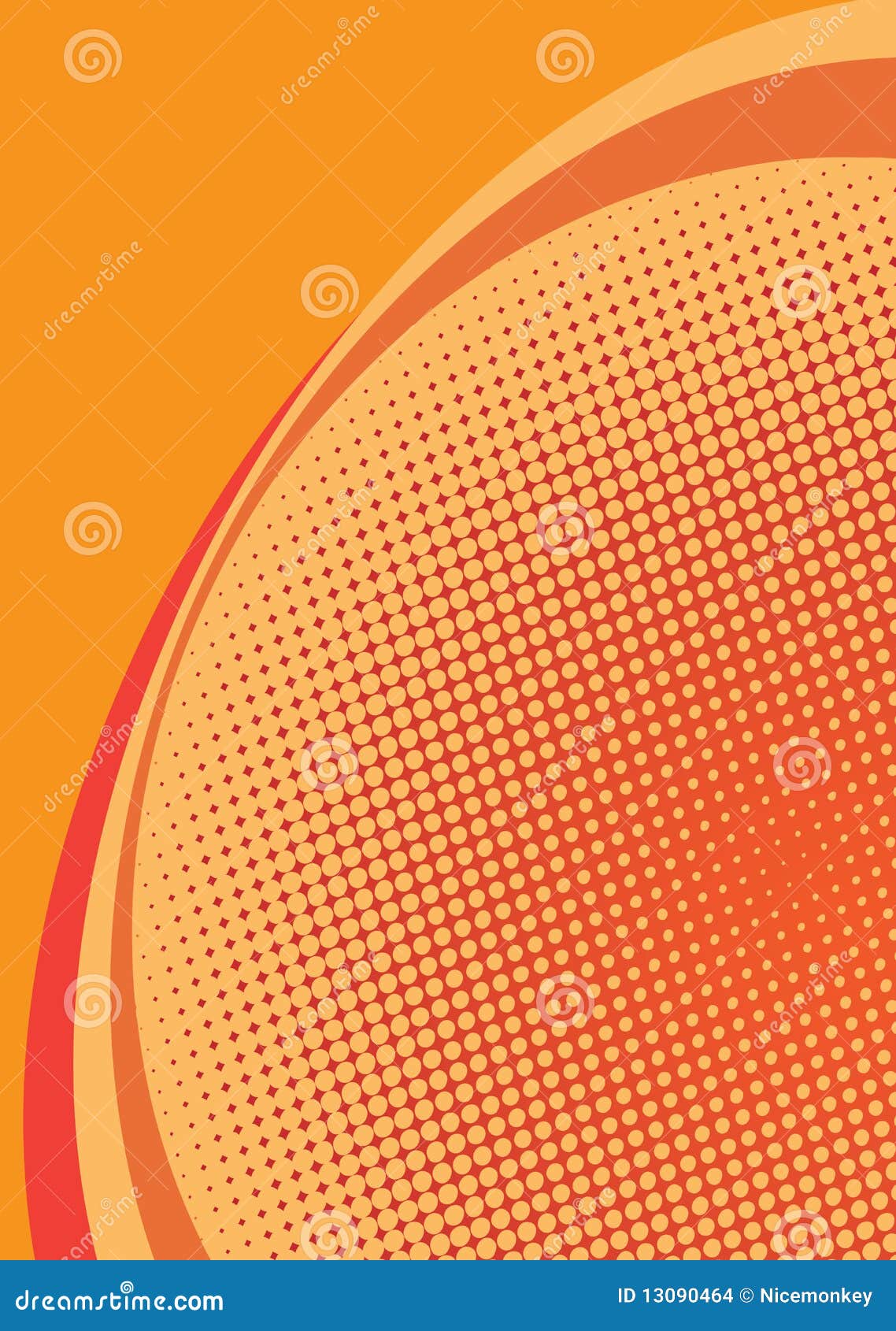 Orange halftone background stock vector. Illustration of copyspace ...