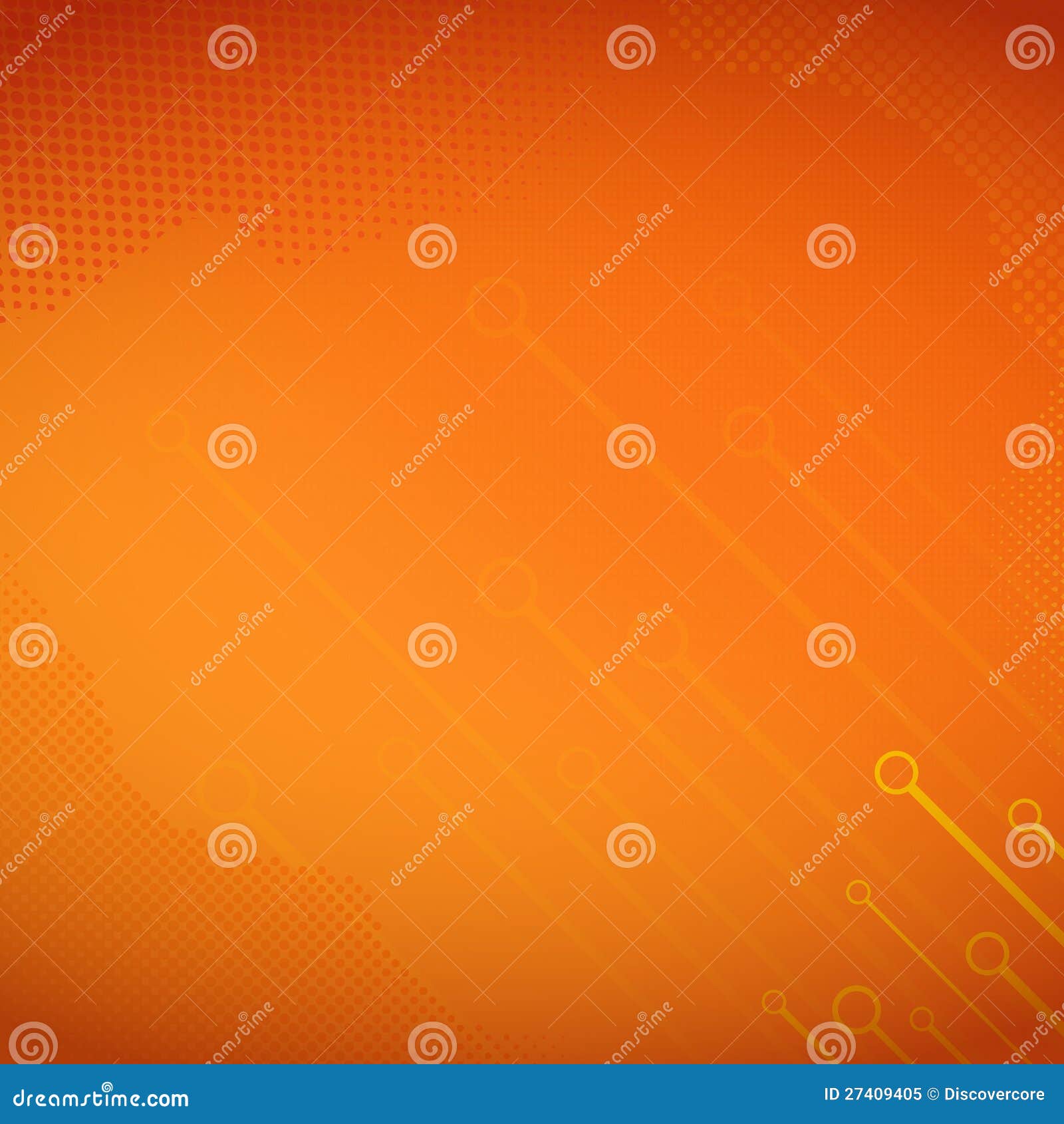 Orange Halftone Background stock vector. Illustration of connection ...