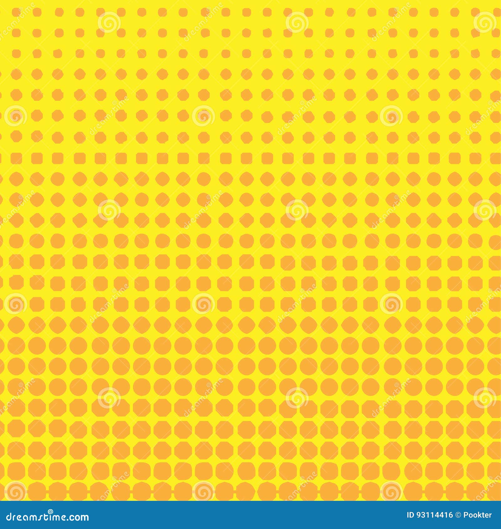 Orange Halftone Circles Background, Halftone Dot Pattern. Stock Vector ...