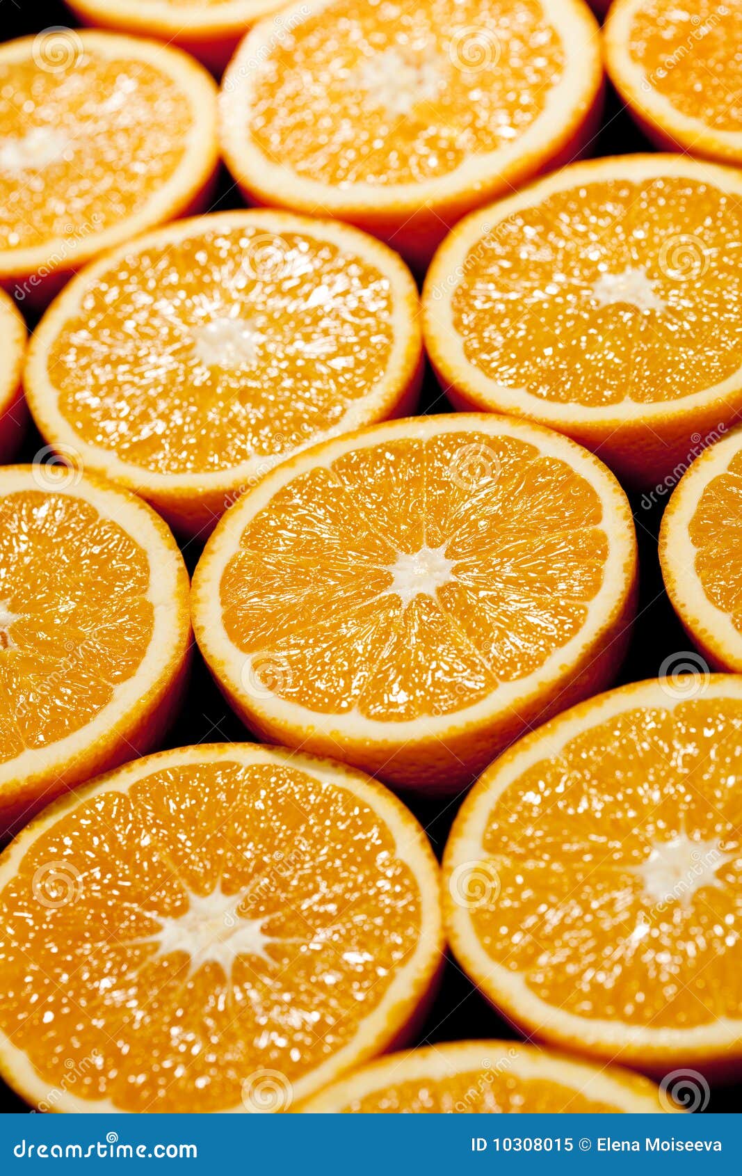 Orange Halves Background on Black Stock Image - Image of fruit, food ...