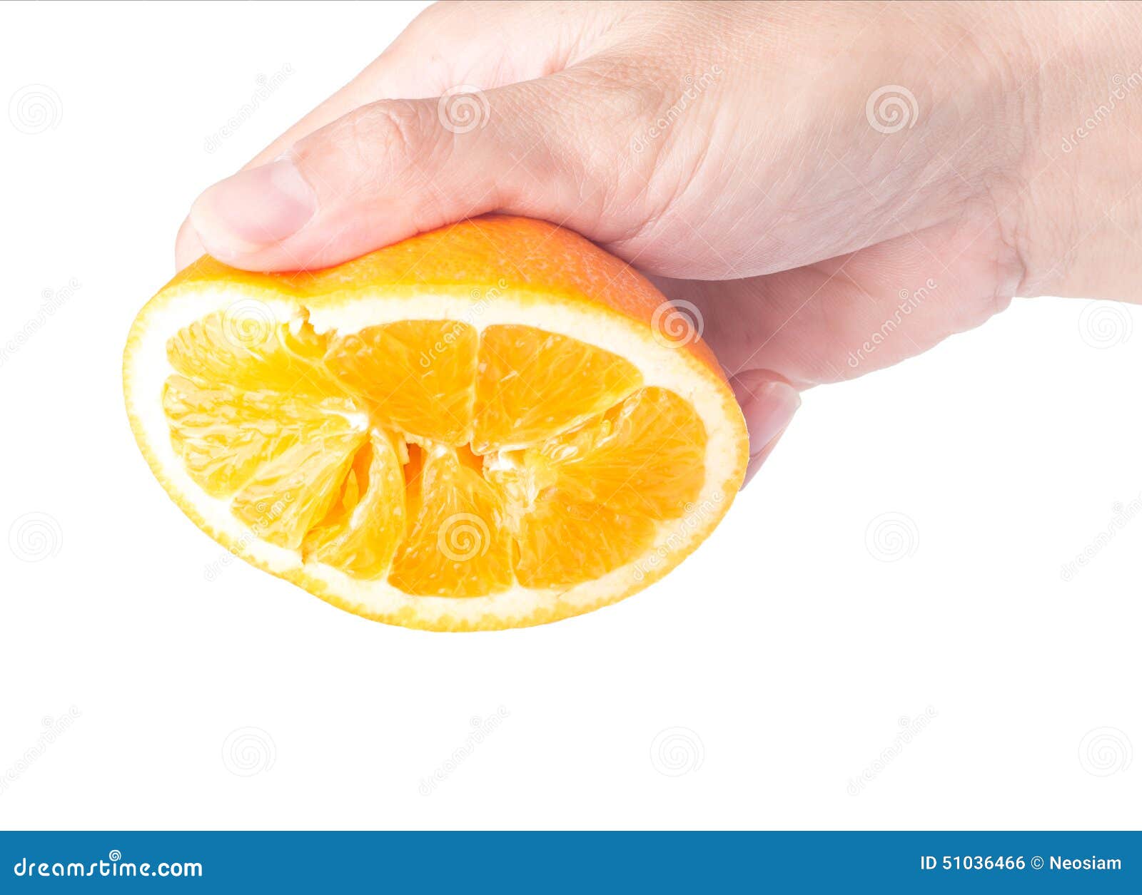 Orange in hand stock photo. Image of breakfast, drop - 51036466