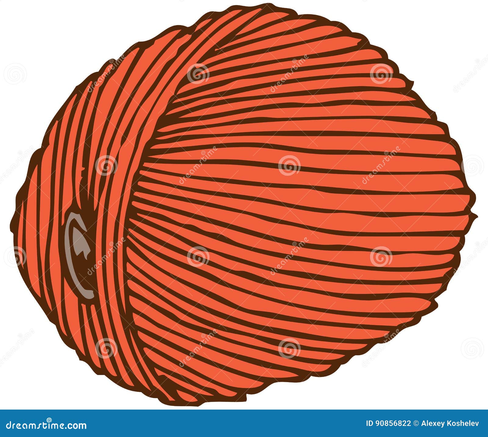 Yarn Hank Icon. Hand Craft Wool In Cartoon Style Vector Illustration ...