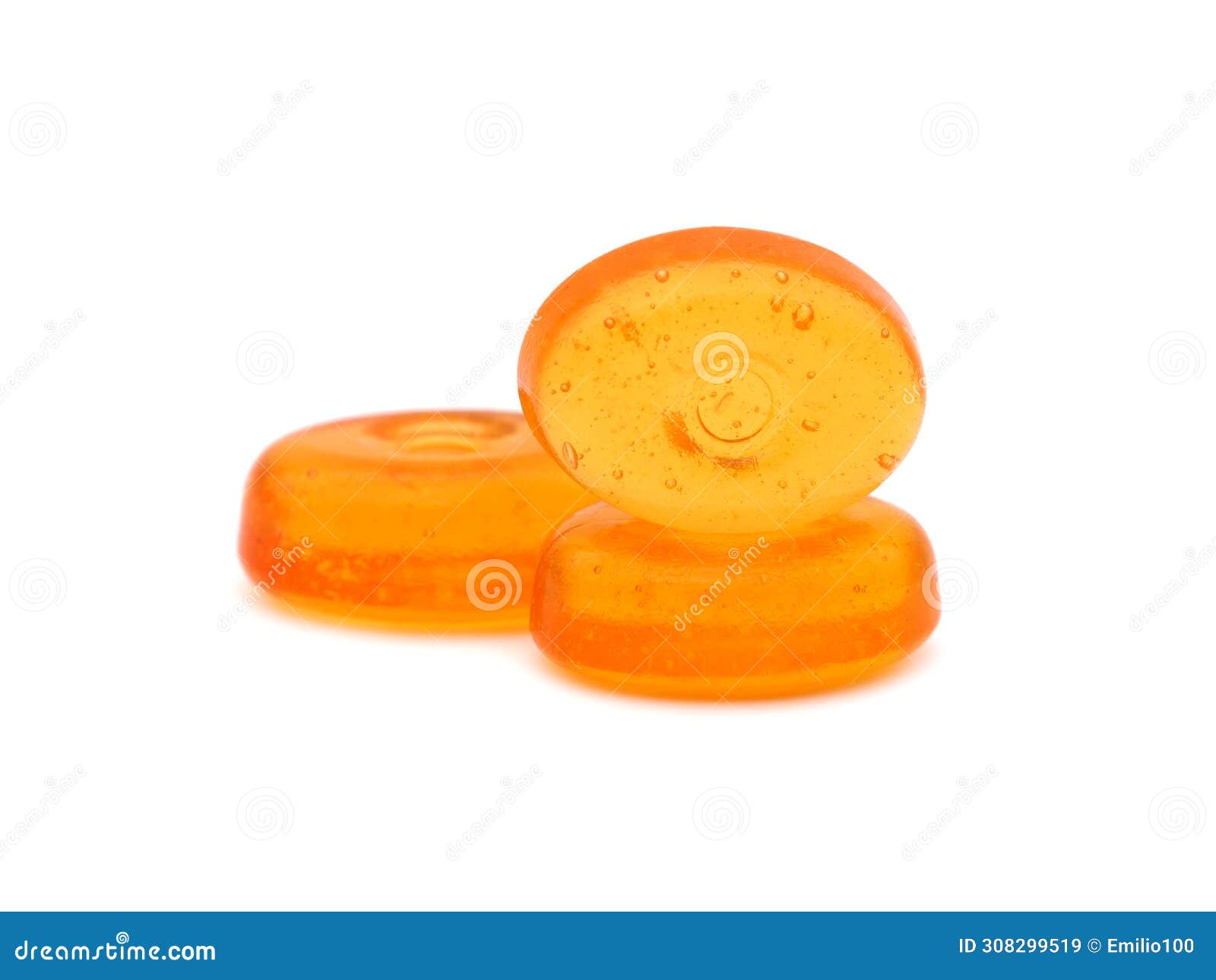 Orange Hard Candy Isolated on White Stock Image - Image of confection ...