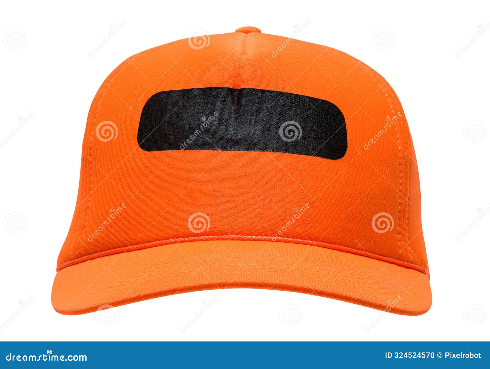 Orange Hat Front View stock photo. Image of baseball - 324524570