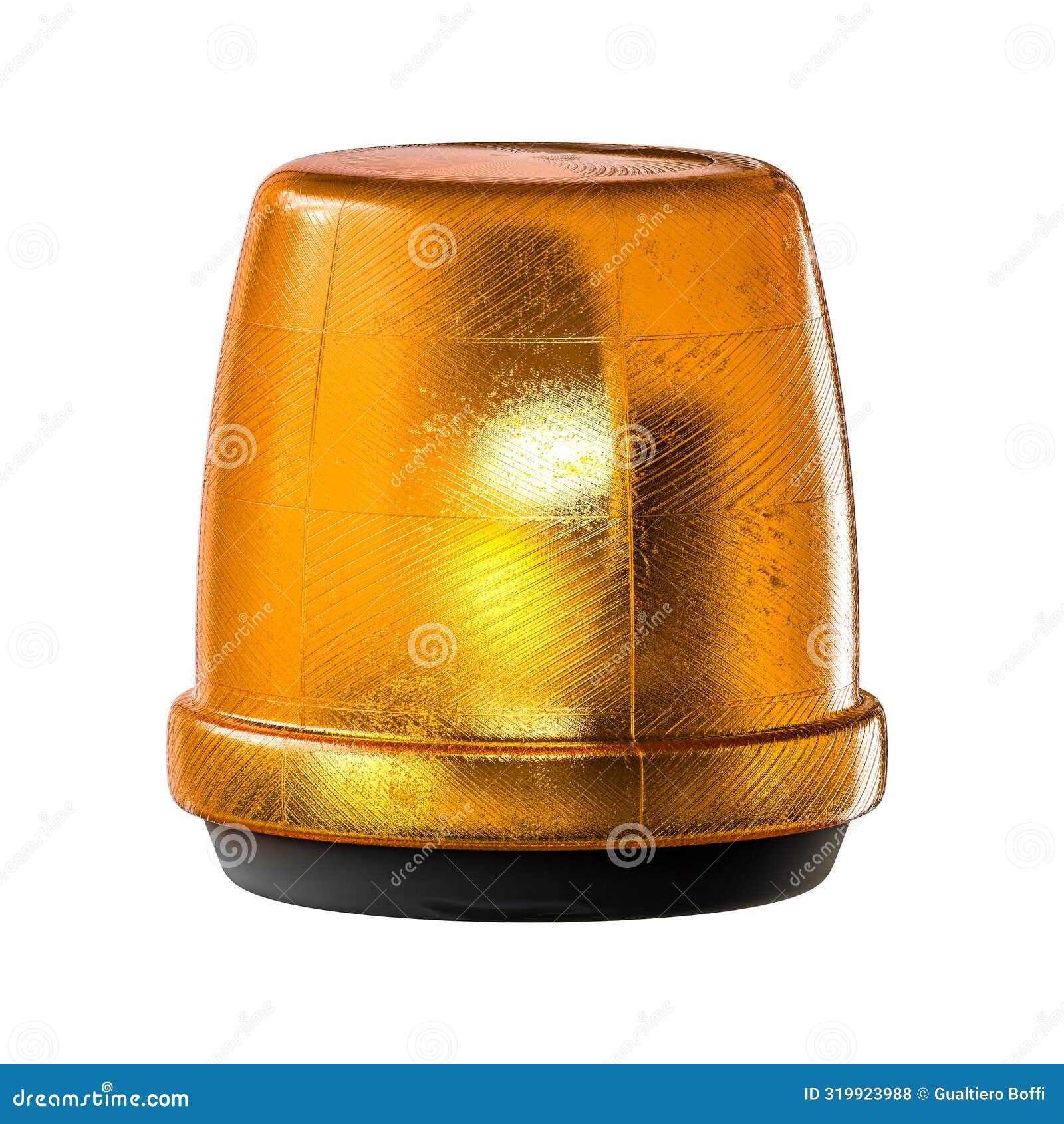 Orange Hazard Light Isolated on Transparent Background Stock ...