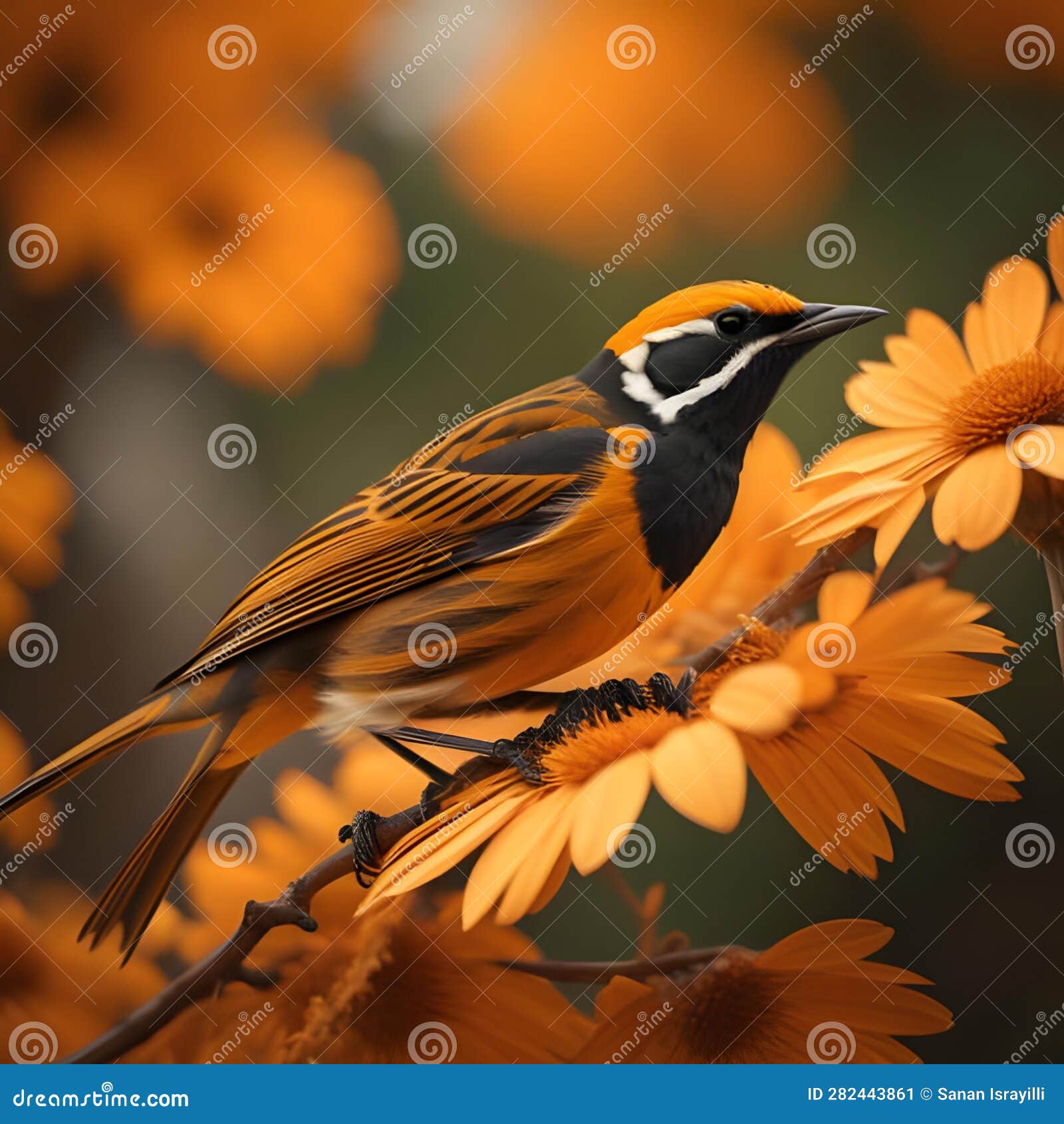 Orange-headed Bulbul, Cyornis Jugularis. Generative Ai Stock Image ...
