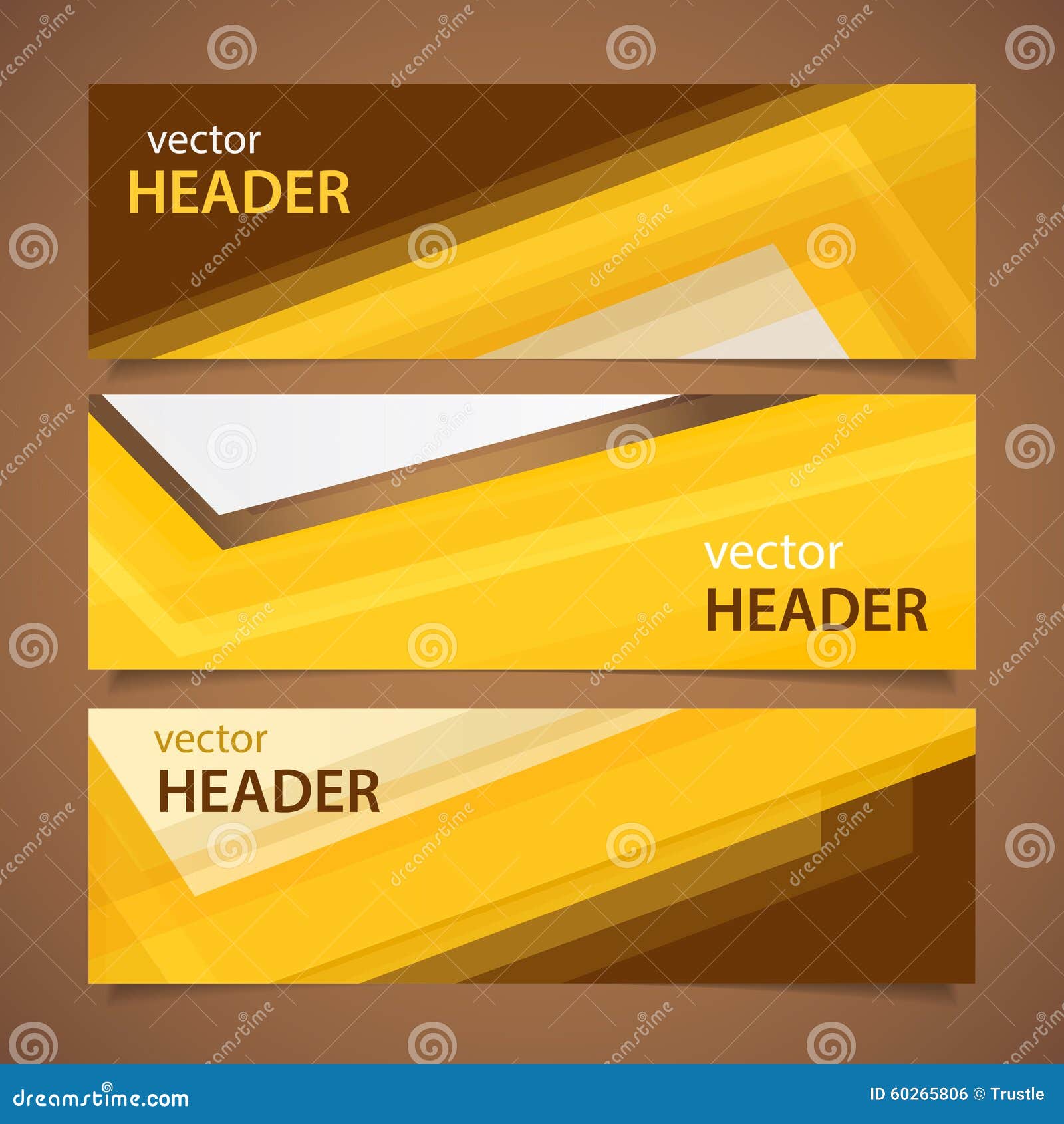 Orange headers stock vector. Illustration of backdrop - 60265806