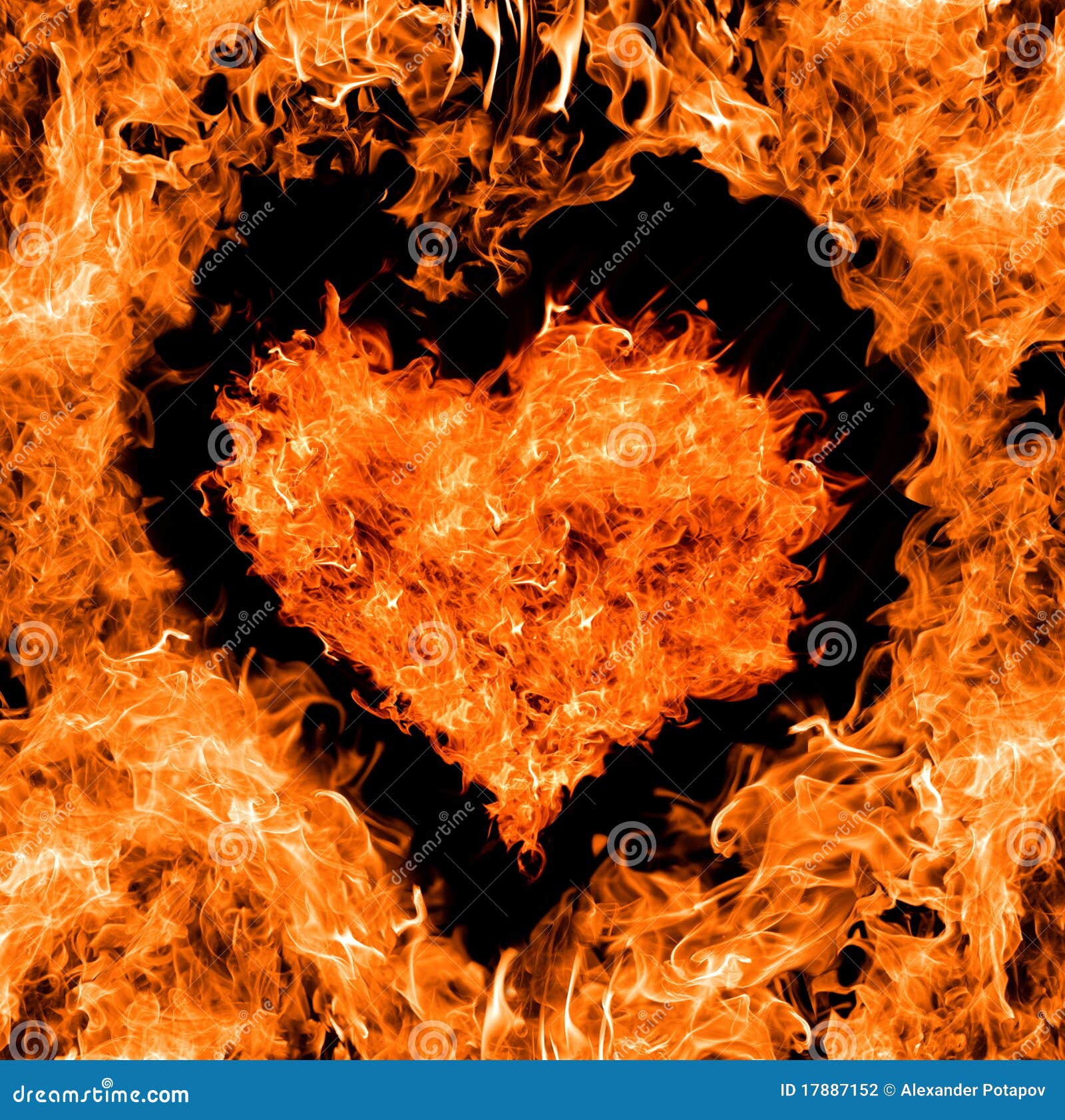 Orange heart shape fire stock photo. Image of bright - 17887152