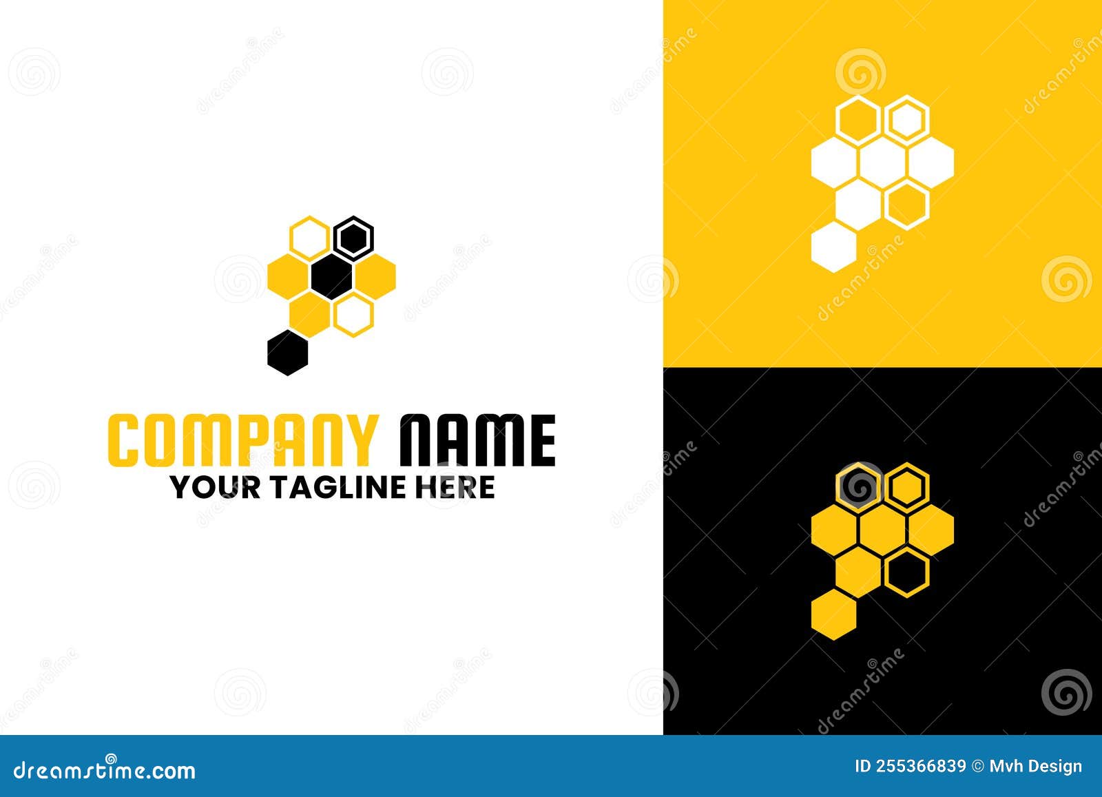 Orange Hexagon Logo Template Stock Vector - Illustration of abstract ...
